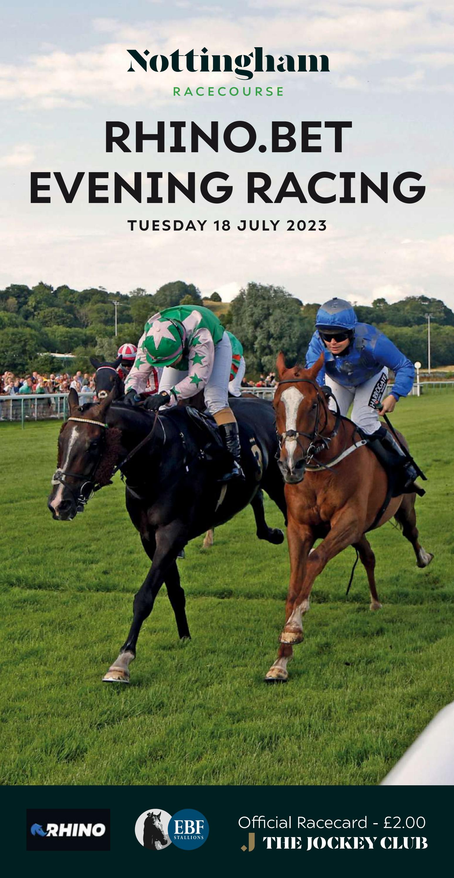 Nottingham Racecard - Tuesday 18th July by Weatherbys - Issuu
