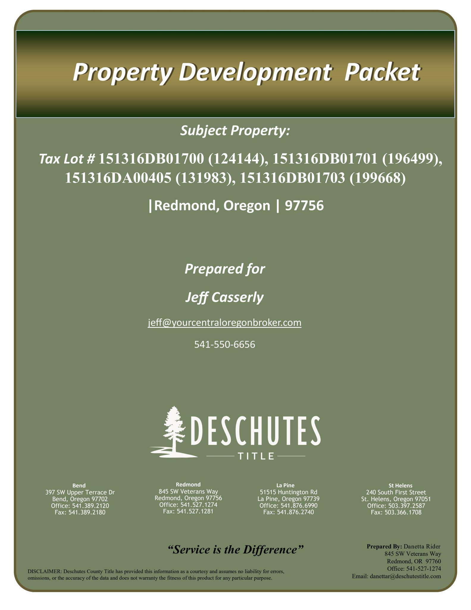 Lots accts -124144-196499-131983-199668 Redmond - Property Development ...