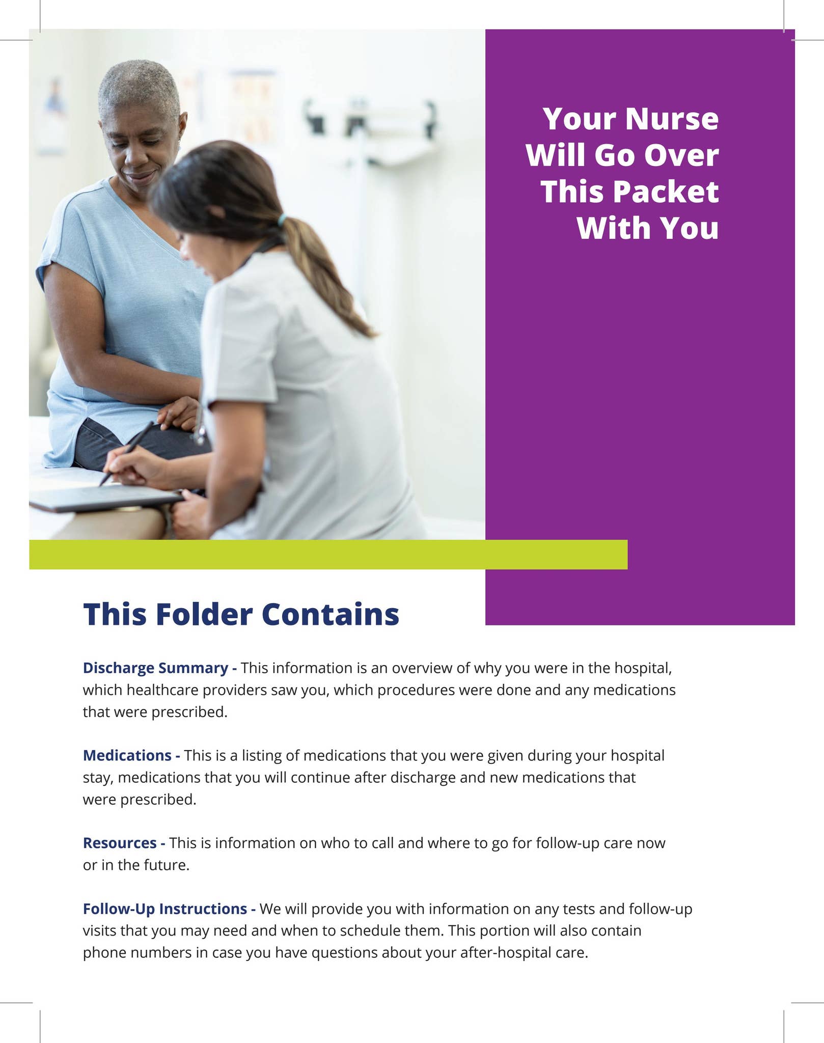 Patient Discharge Packet Inside Pages - English by Riverside University ...