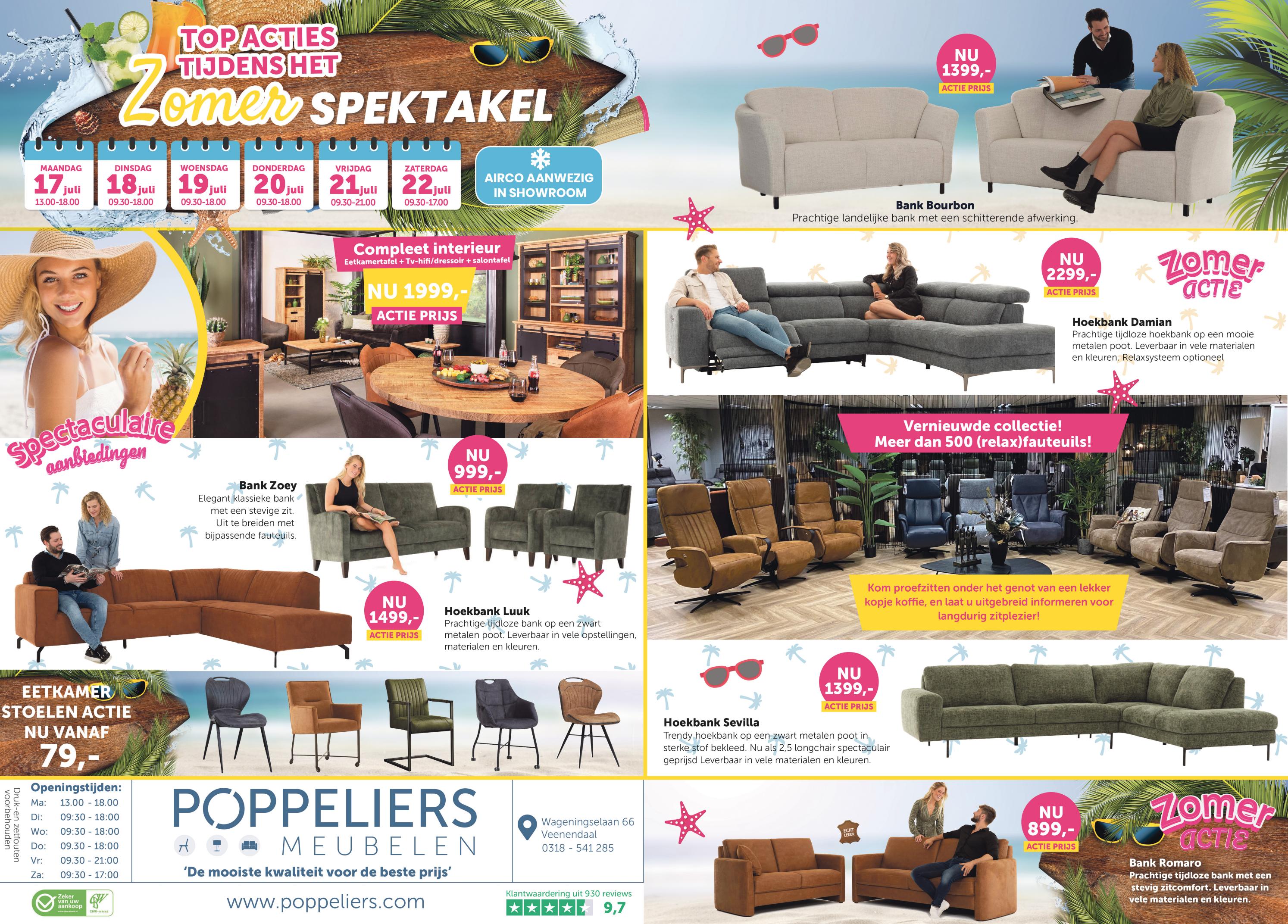 Folder of advertentie Poppeliers Meubelen week 29 by Media Solutions B ...