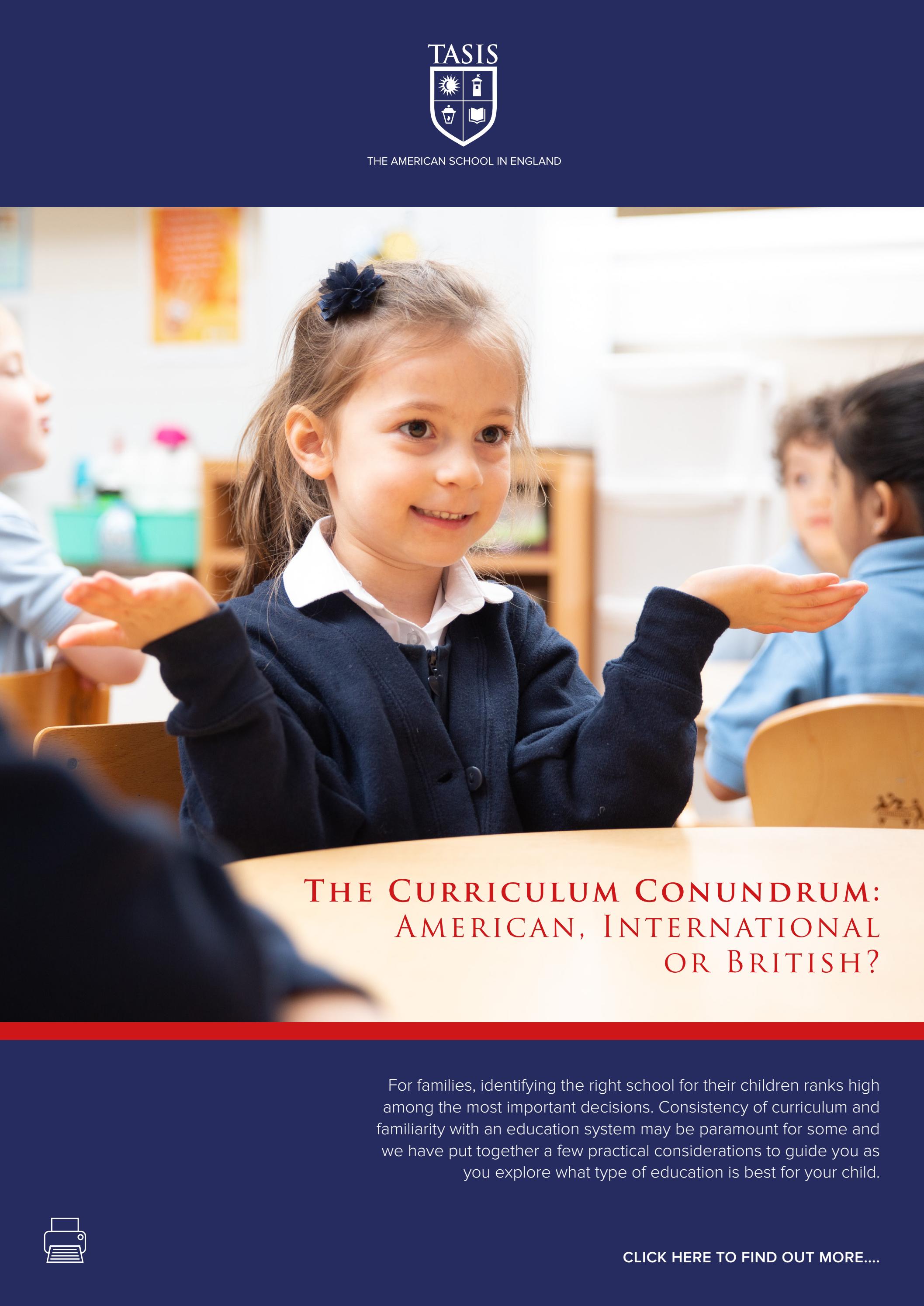 TASIS England | The Curriculum Conundrum: American, International or ...