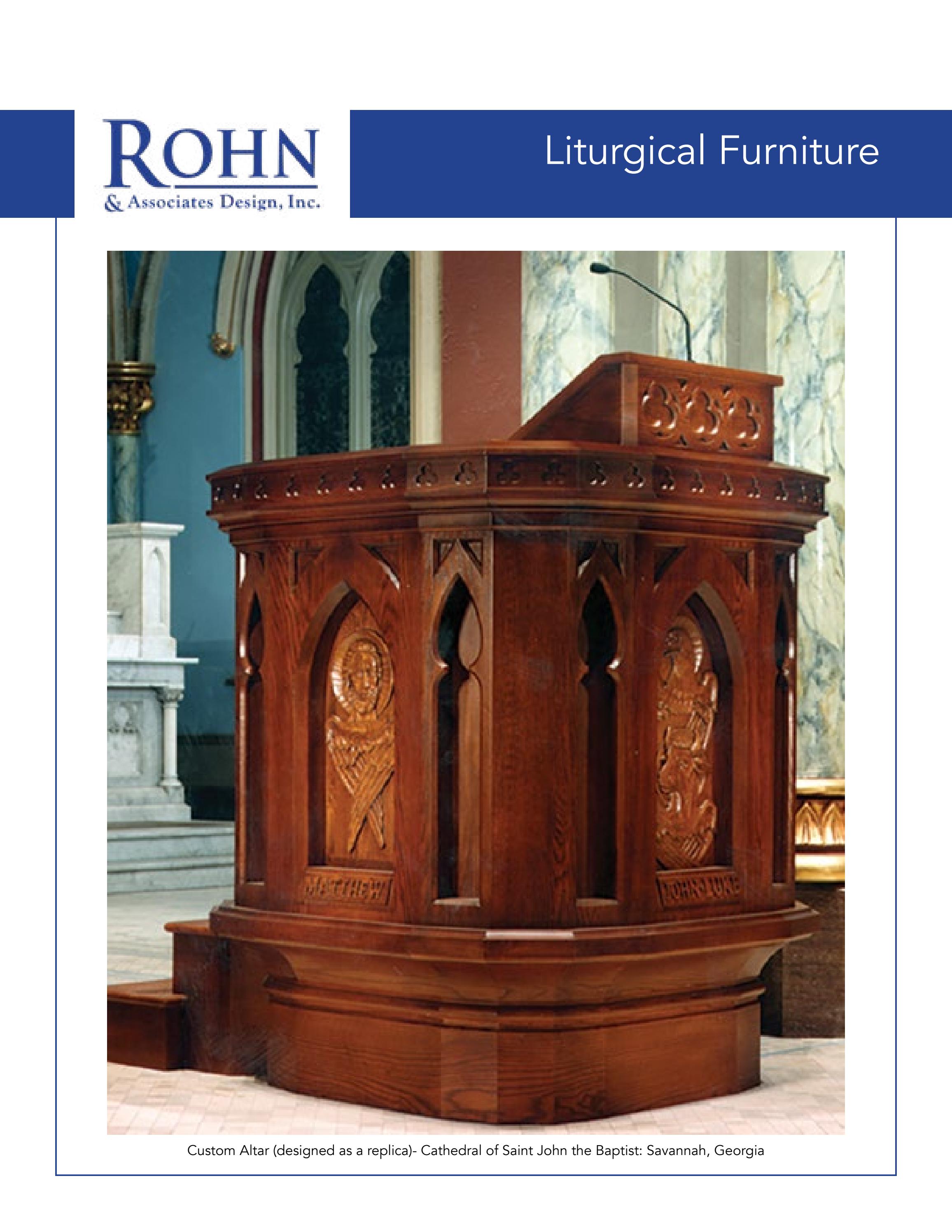 Liturgical Furniture by Rohn & Associates Design, Inc. - Issuu