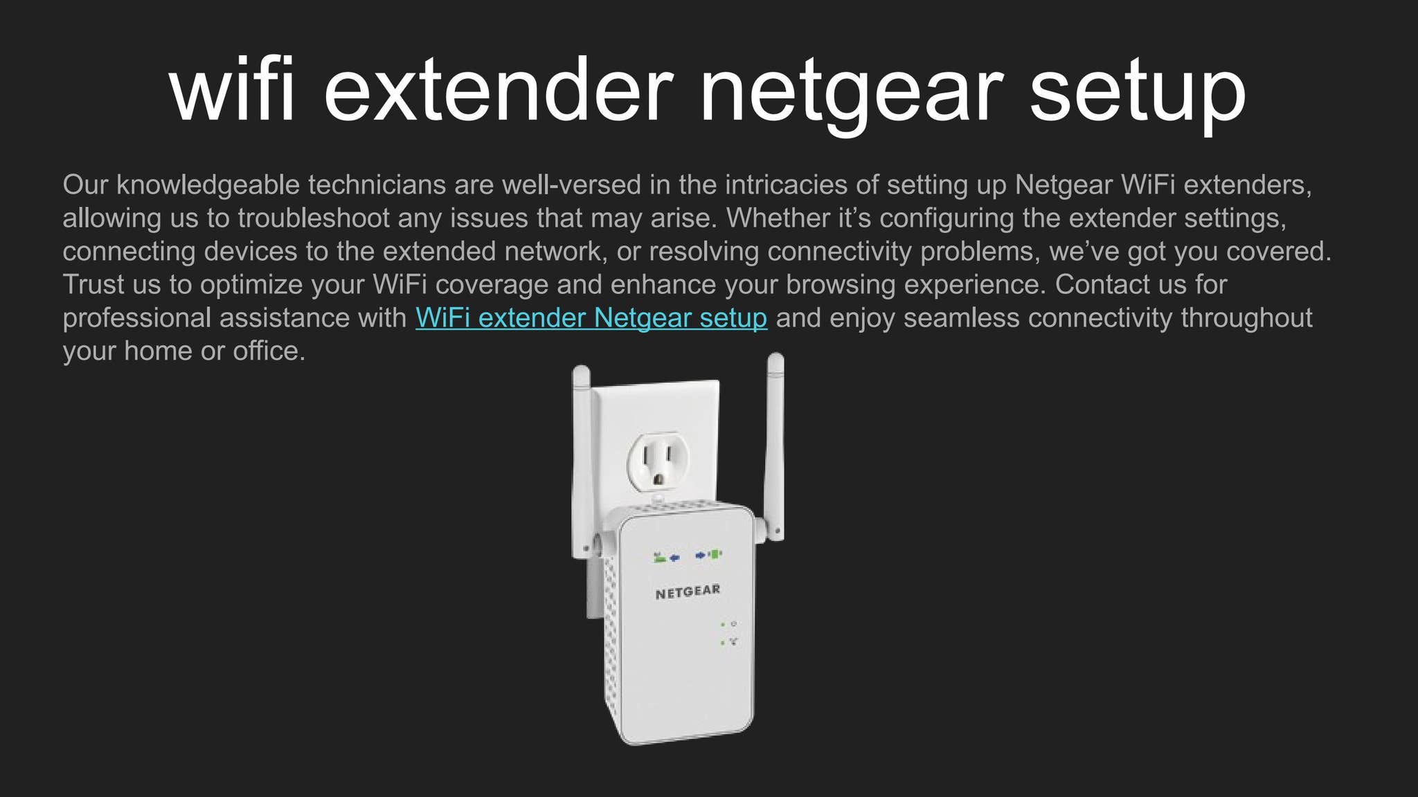 wifi extender netgear setup by mywifiextsetupnet - Issuu