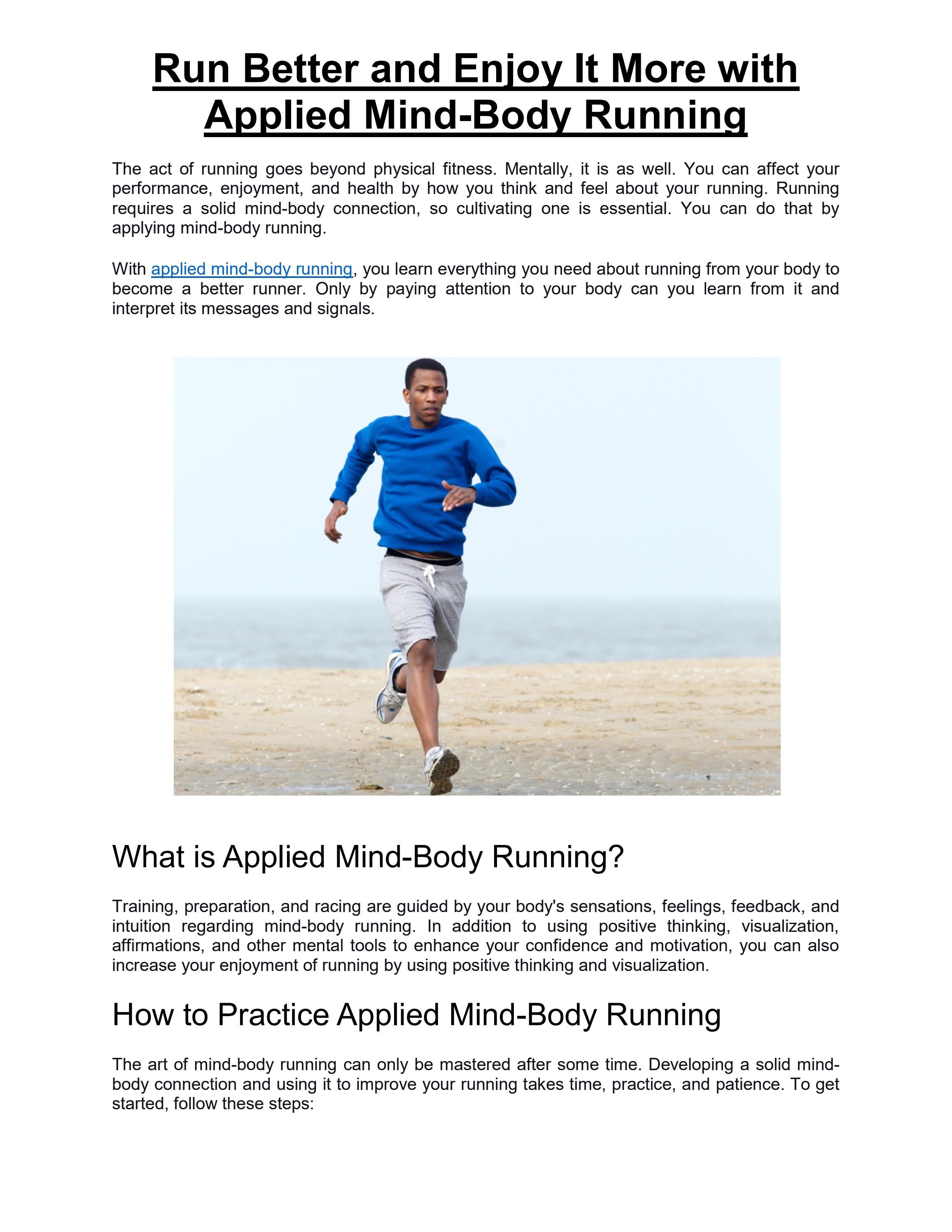 Practice Applied Mind-Body Running by Spino Running - Issuu