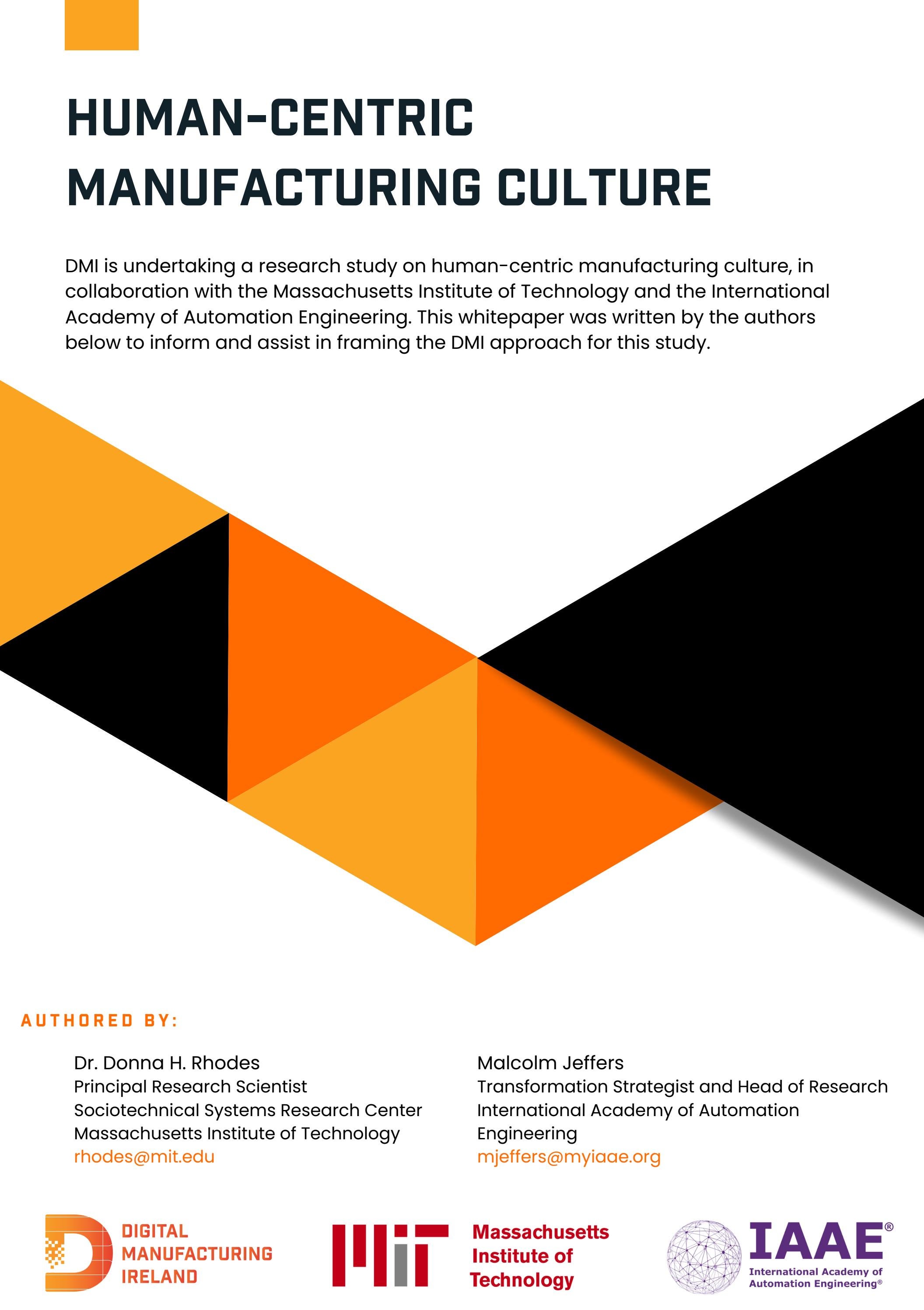 Human-Centric Manufacturing Culture by Digital Manufacturing Ireland ...