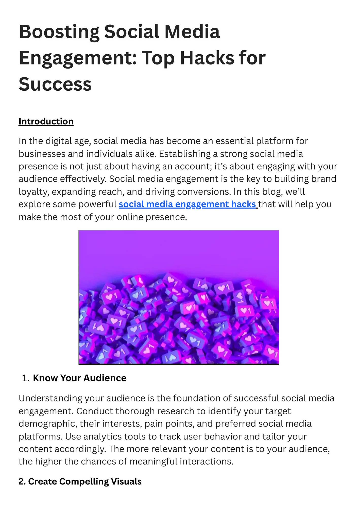 Boosting Social Media Engagement: Top Hacks for Success by SMM Hacks - Issuu