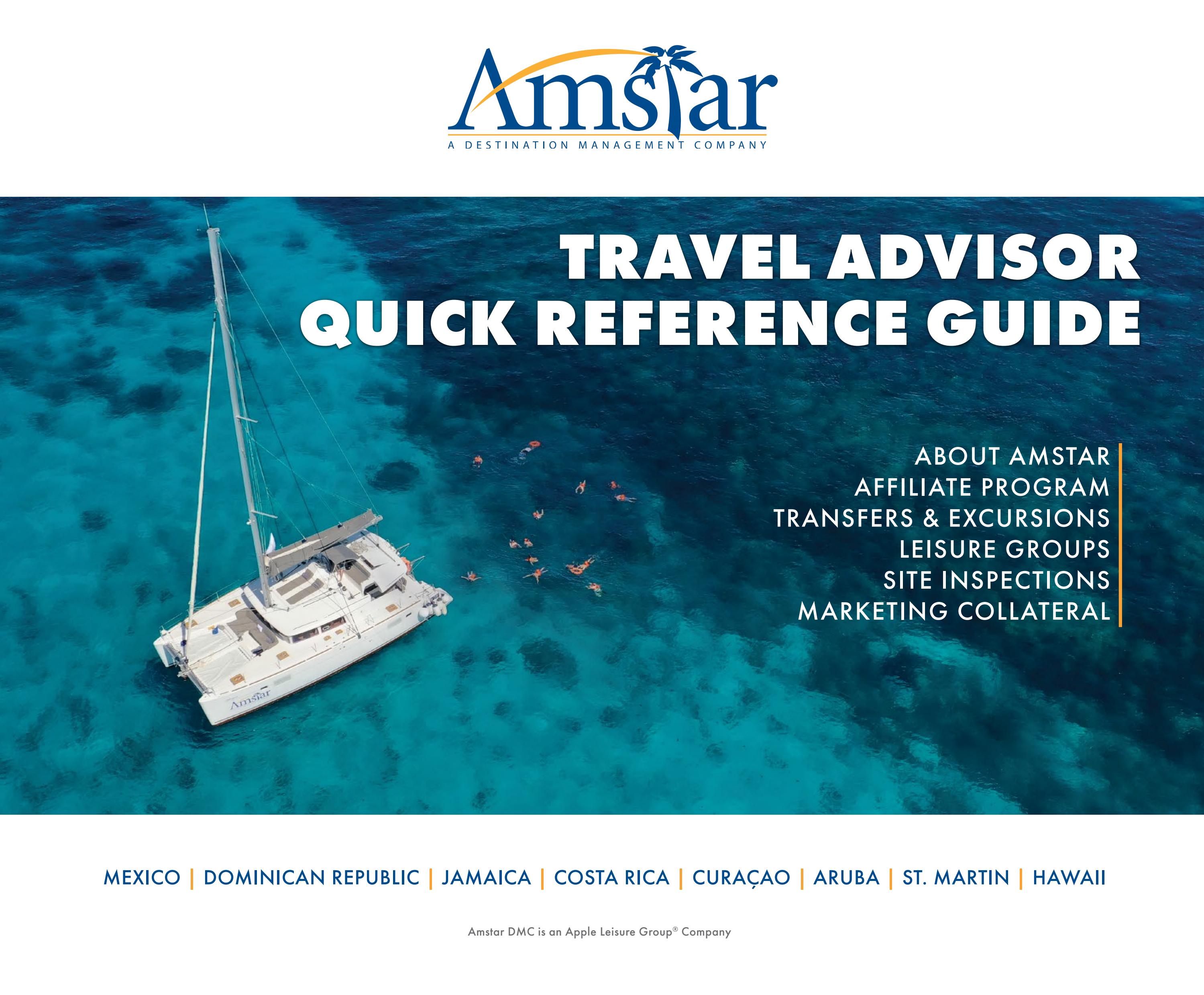 Amstar DMC - Travel Advisor Quick Reference Guide by Amstar - Issuu