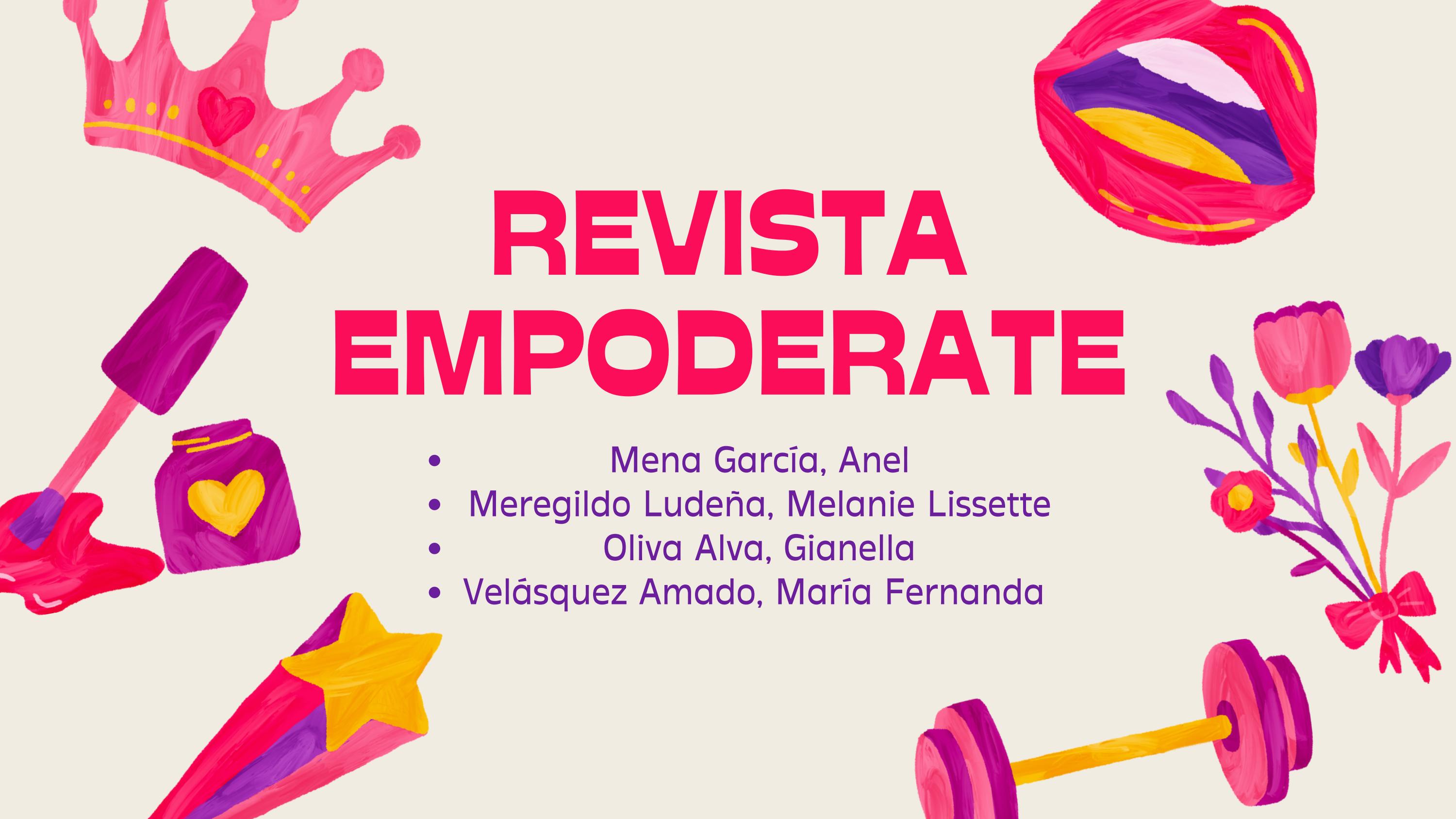 REVISTA EMPODERATE - FINAL by MARIA FERNANDA GERALDINE VELASQUEZ AMADO ...