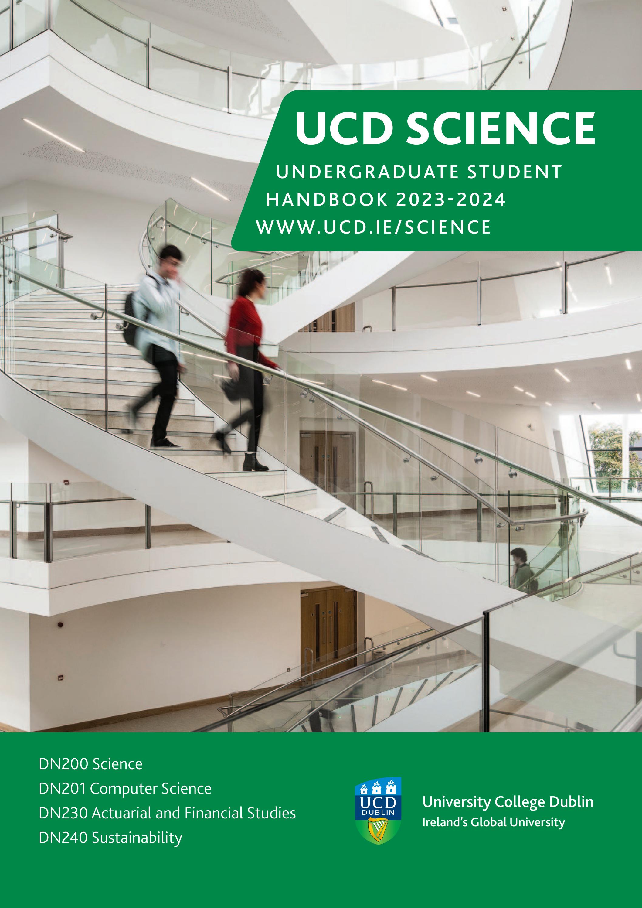 UCD SCIENCE UNDERGRADUATE STUDENTHANDBOOK 2023-2024 by Th!nk Media - Issuu
