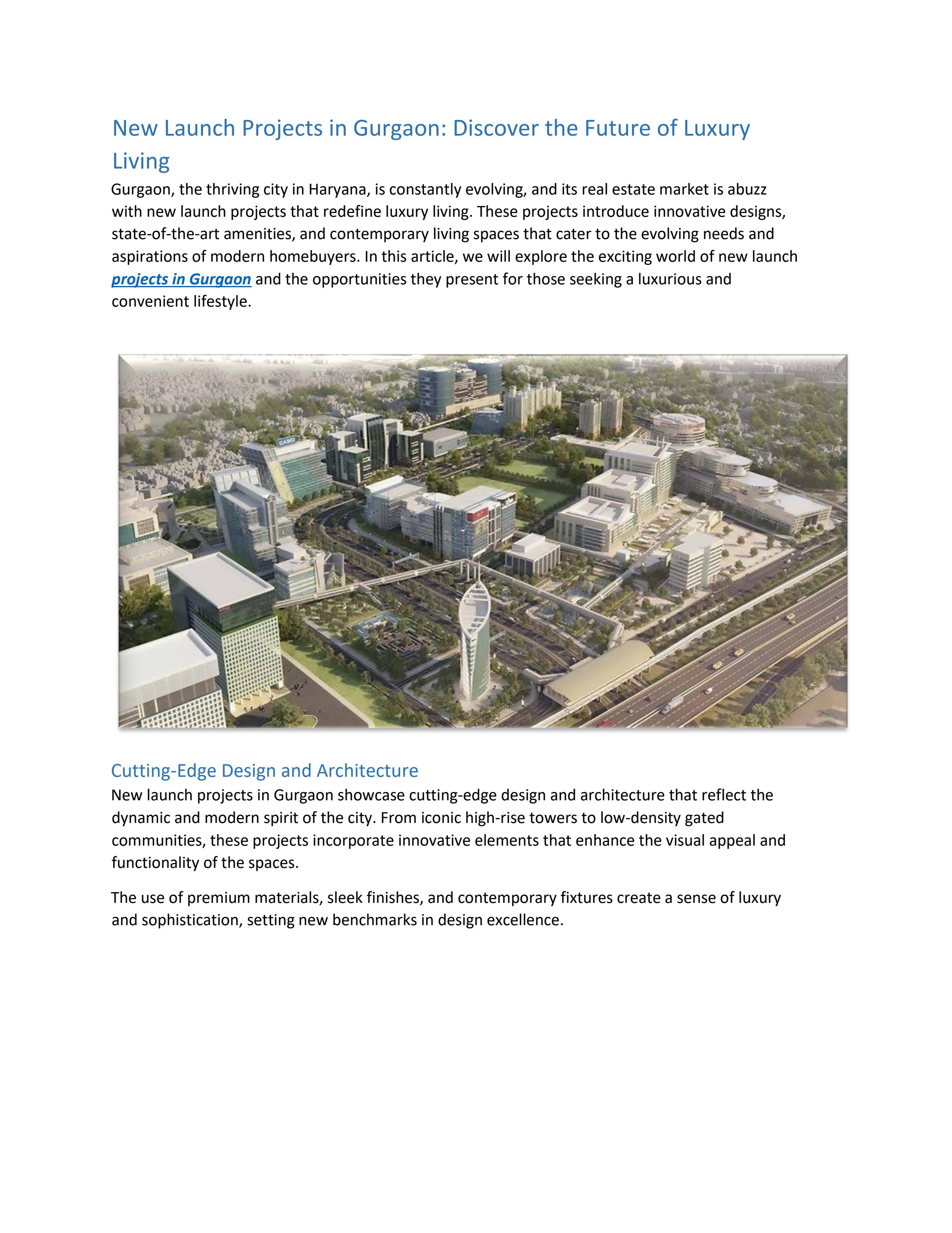 New Launch Projects in Gurgaon by Pradeep Kumar - Issuu