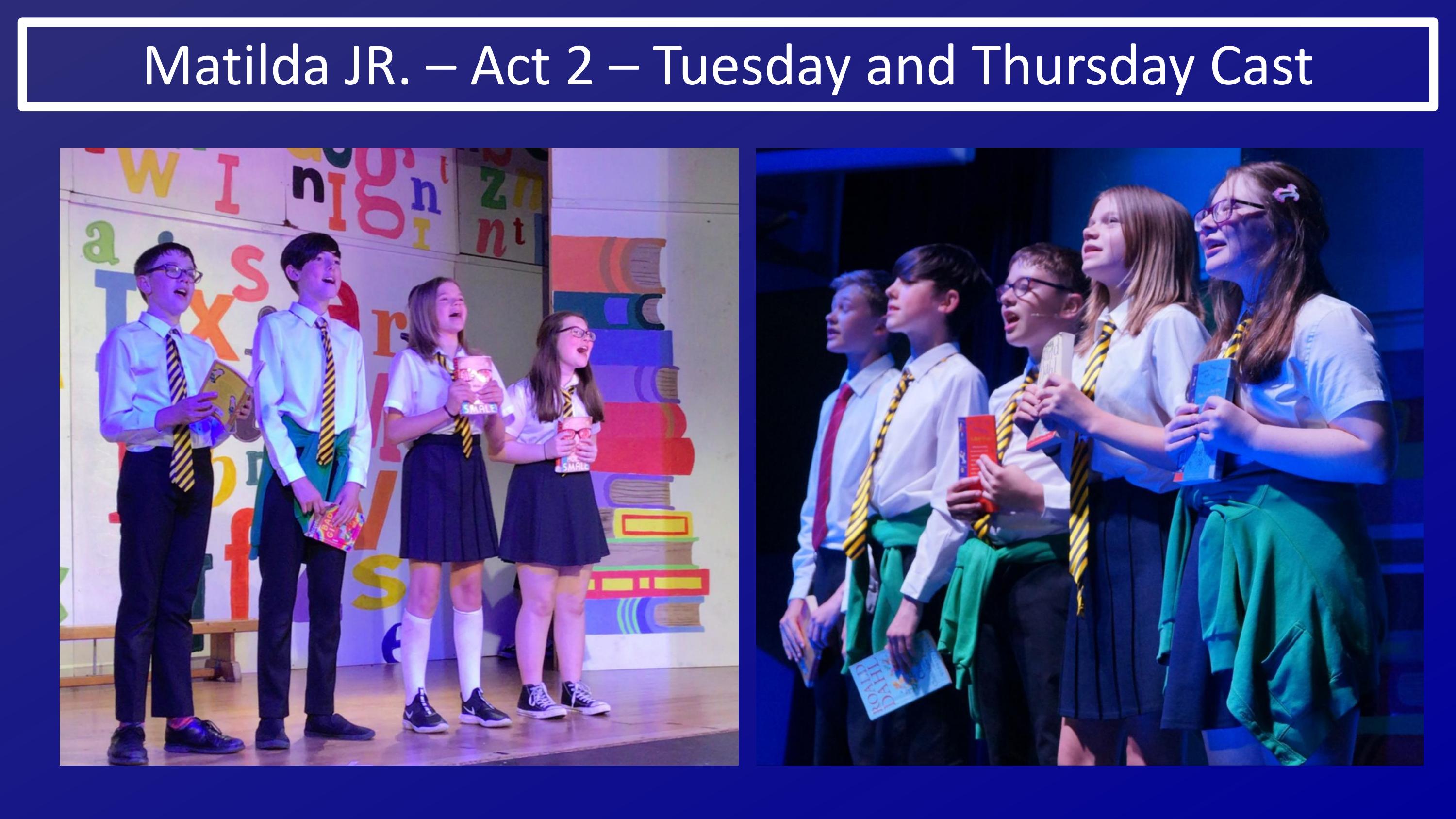 Matilda JR. Act 2 - Tuesday and Thursday Cast by Schudio - Issuu