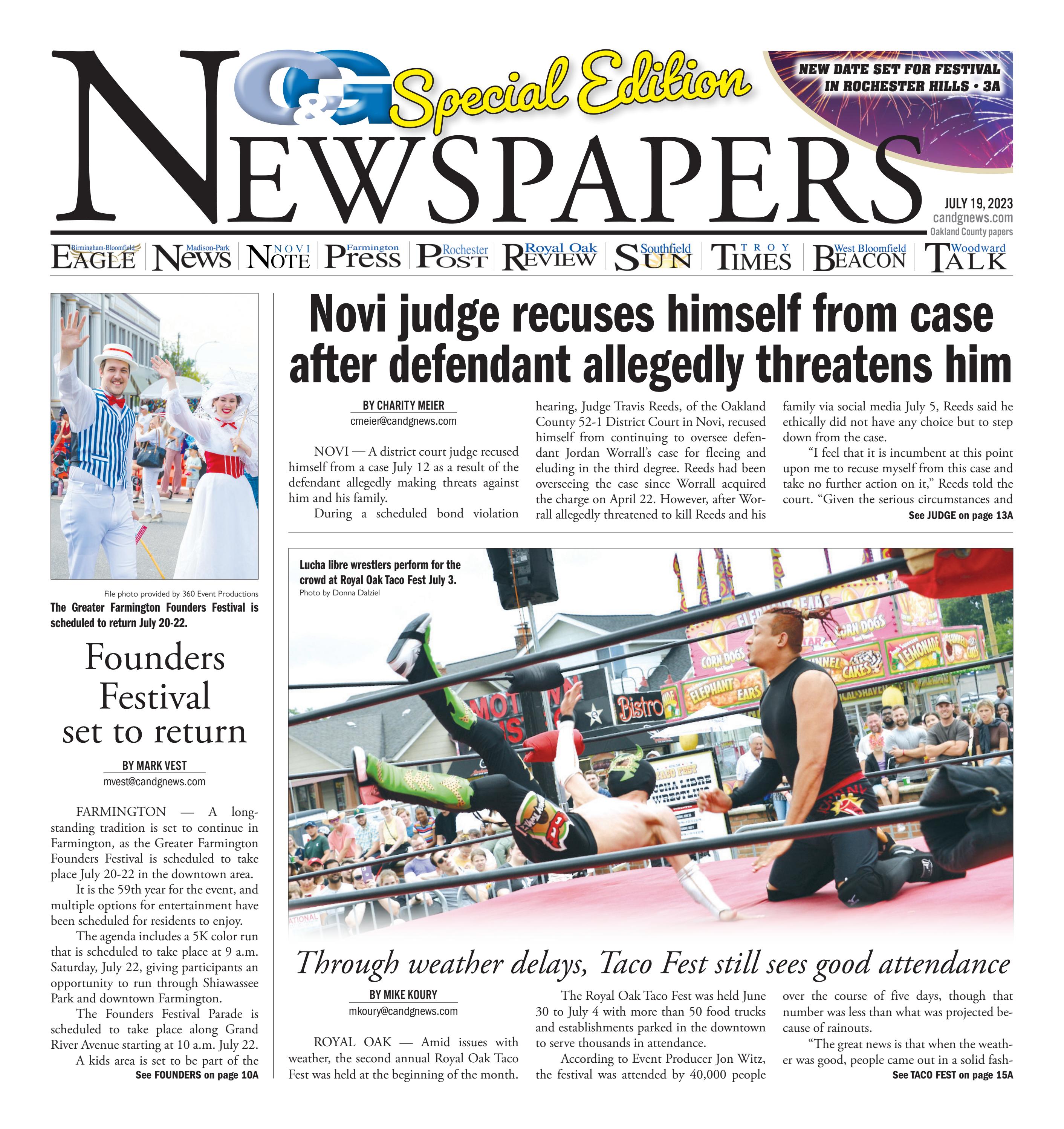 7/19/23 C & G Special Edition - Oakland by C & G Newspapers - Issuu