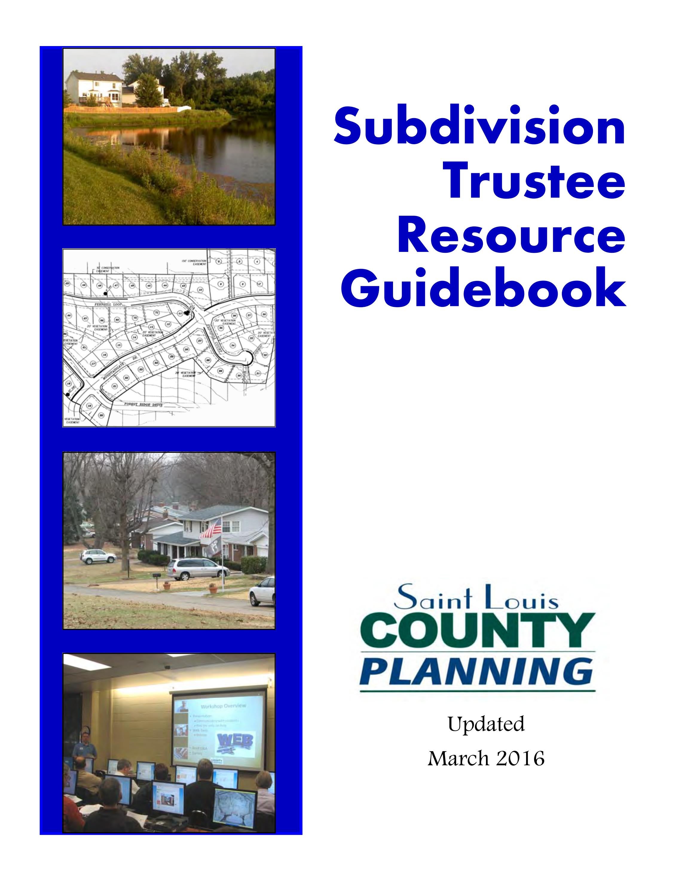 Subdivision Trustee Resource Guidebook by STLCOGOV - Issuu