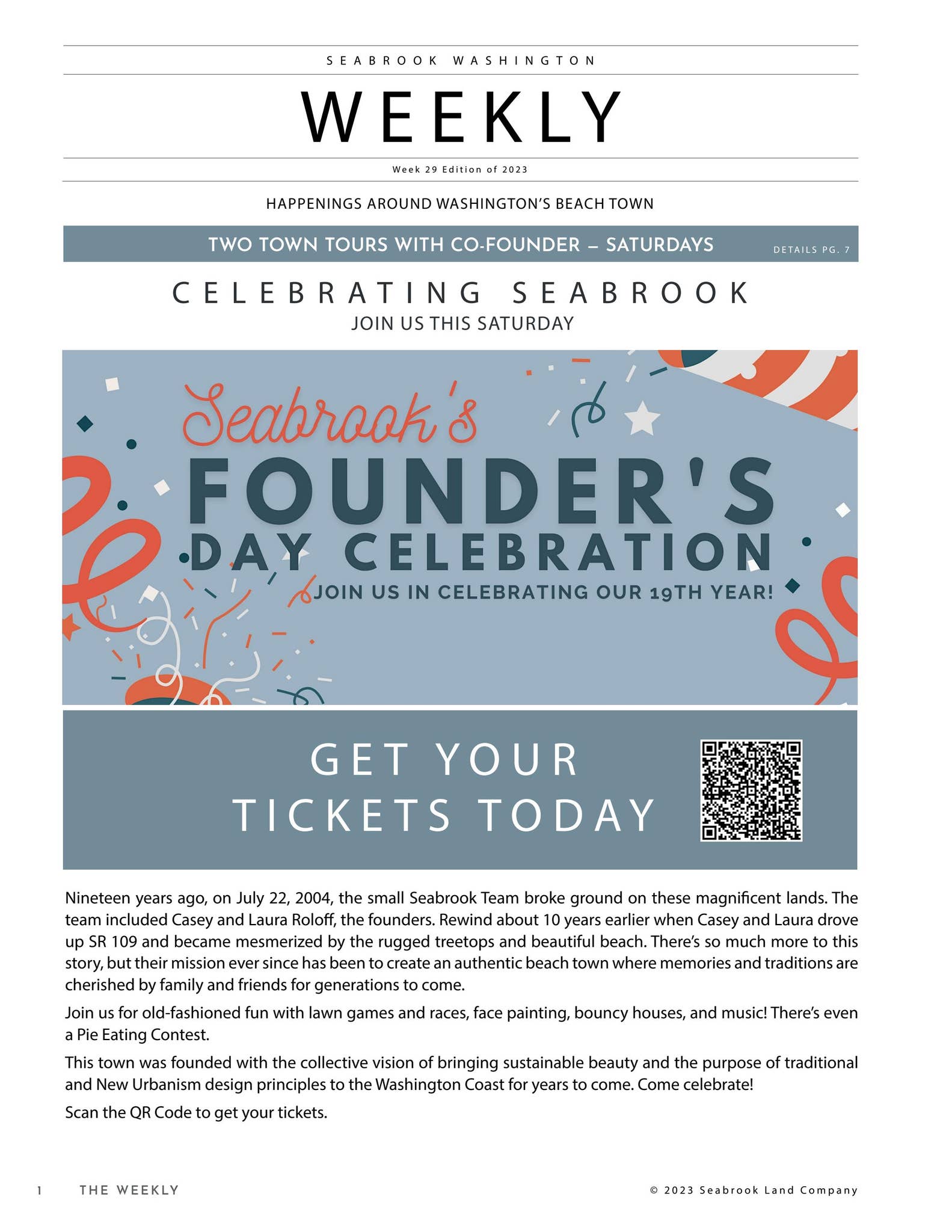 2023 Weekly Week 29 at Seabrook, WA by Seabrook, Washington - Issuu