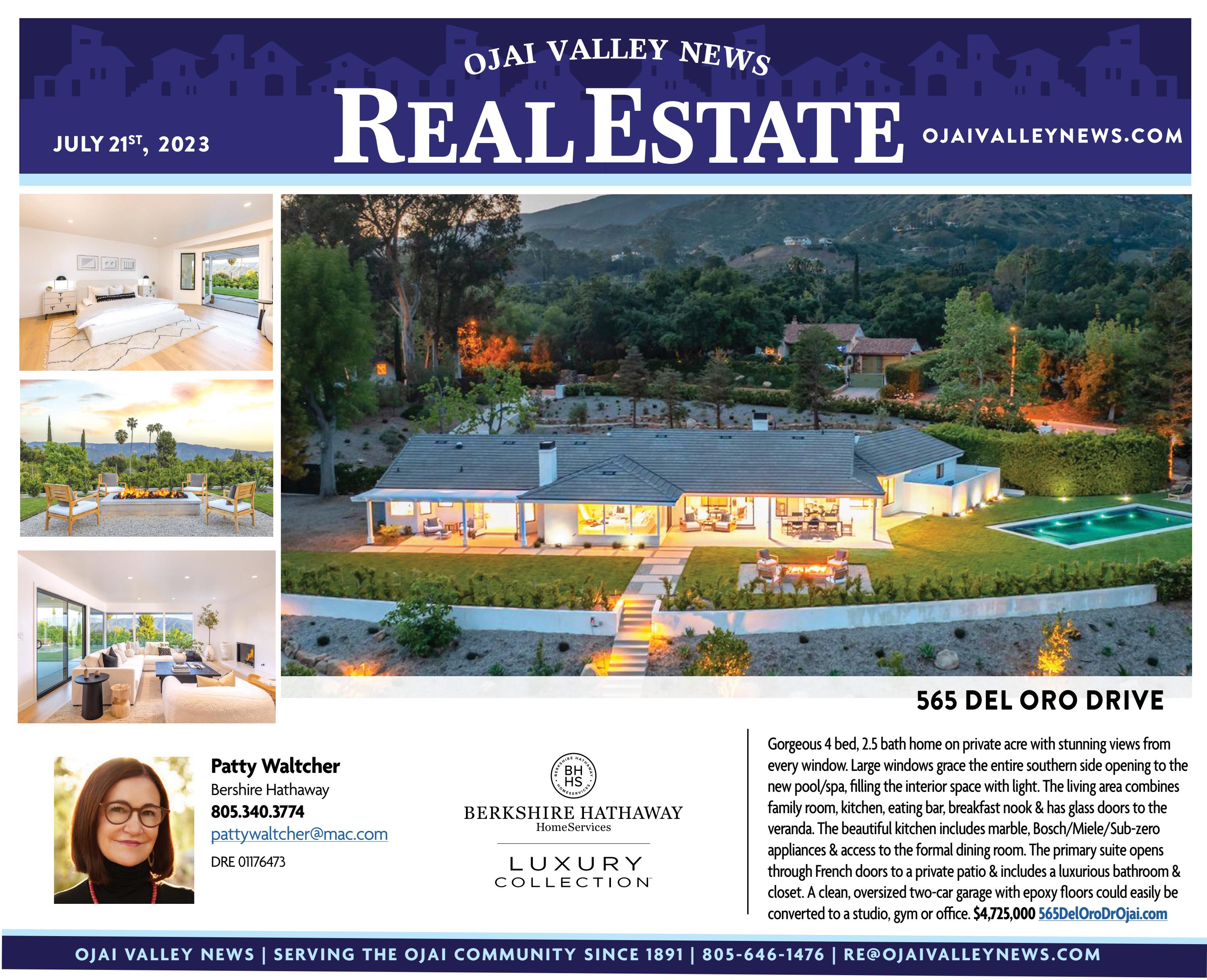 Ojai Real Estate Weekly, July 21, 2023 by Ojai Magazine - Issuu