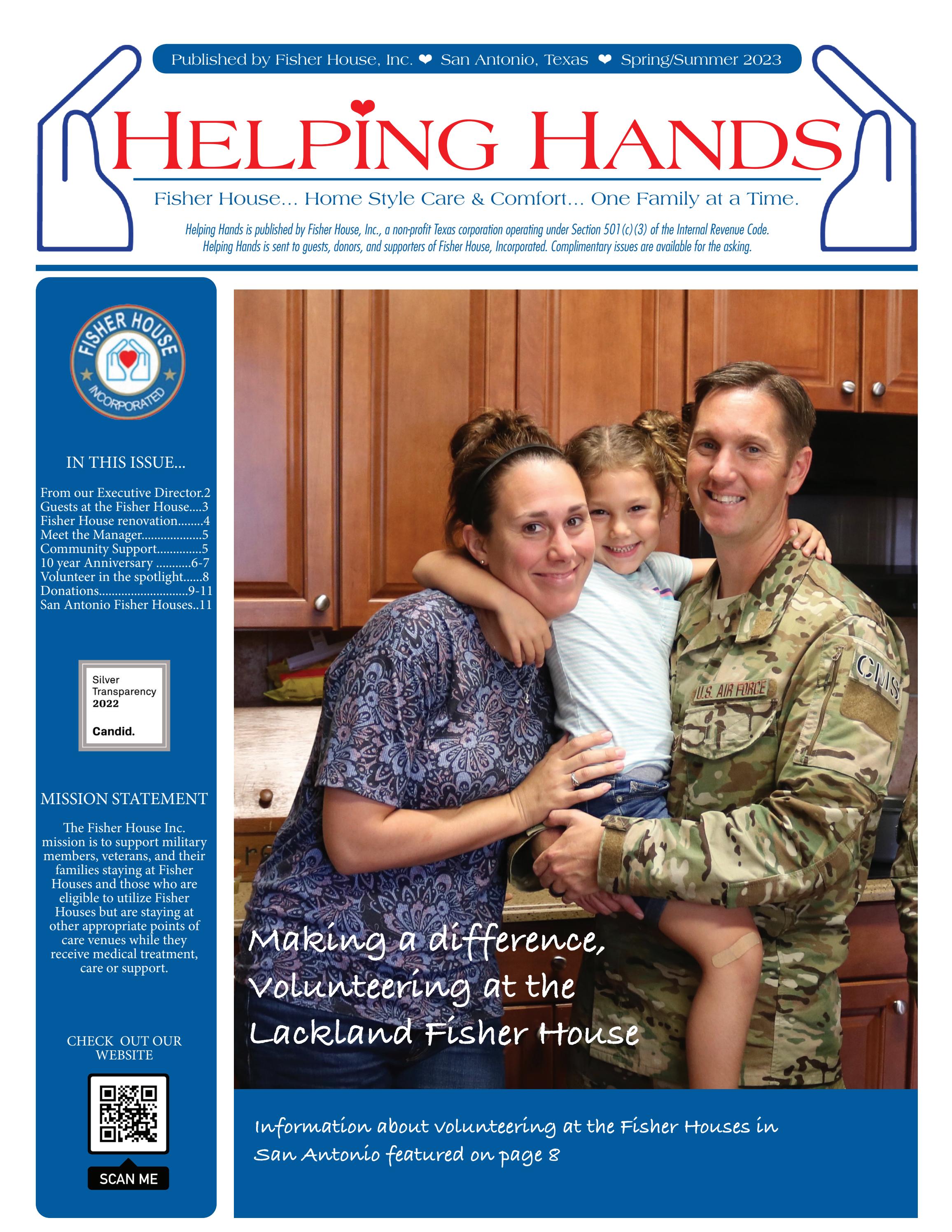 Helping Hands Summer 2023 by FisherHouseInc - Issuu