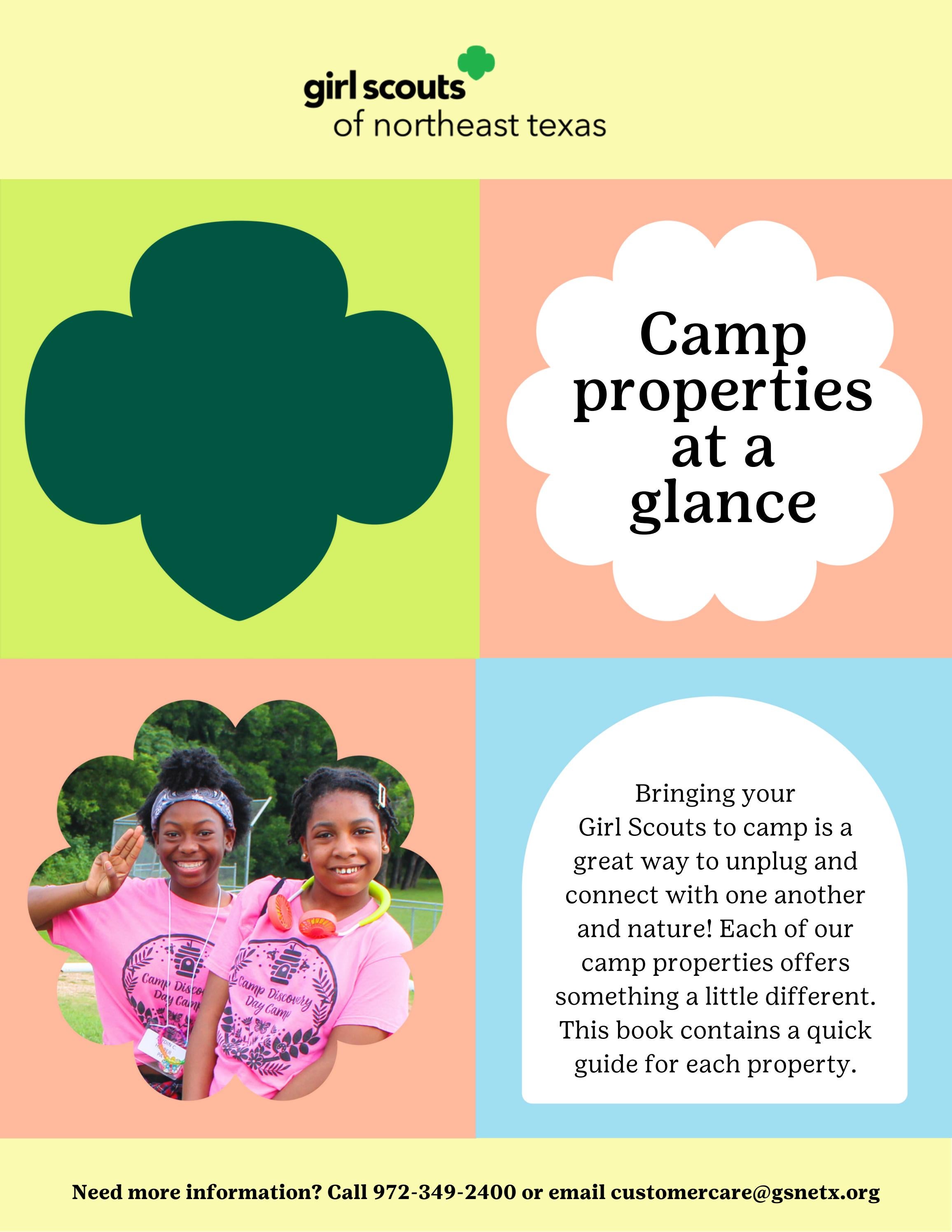 Camp properties at a glance by Girl Scouts of Northeast Texas - Issuu