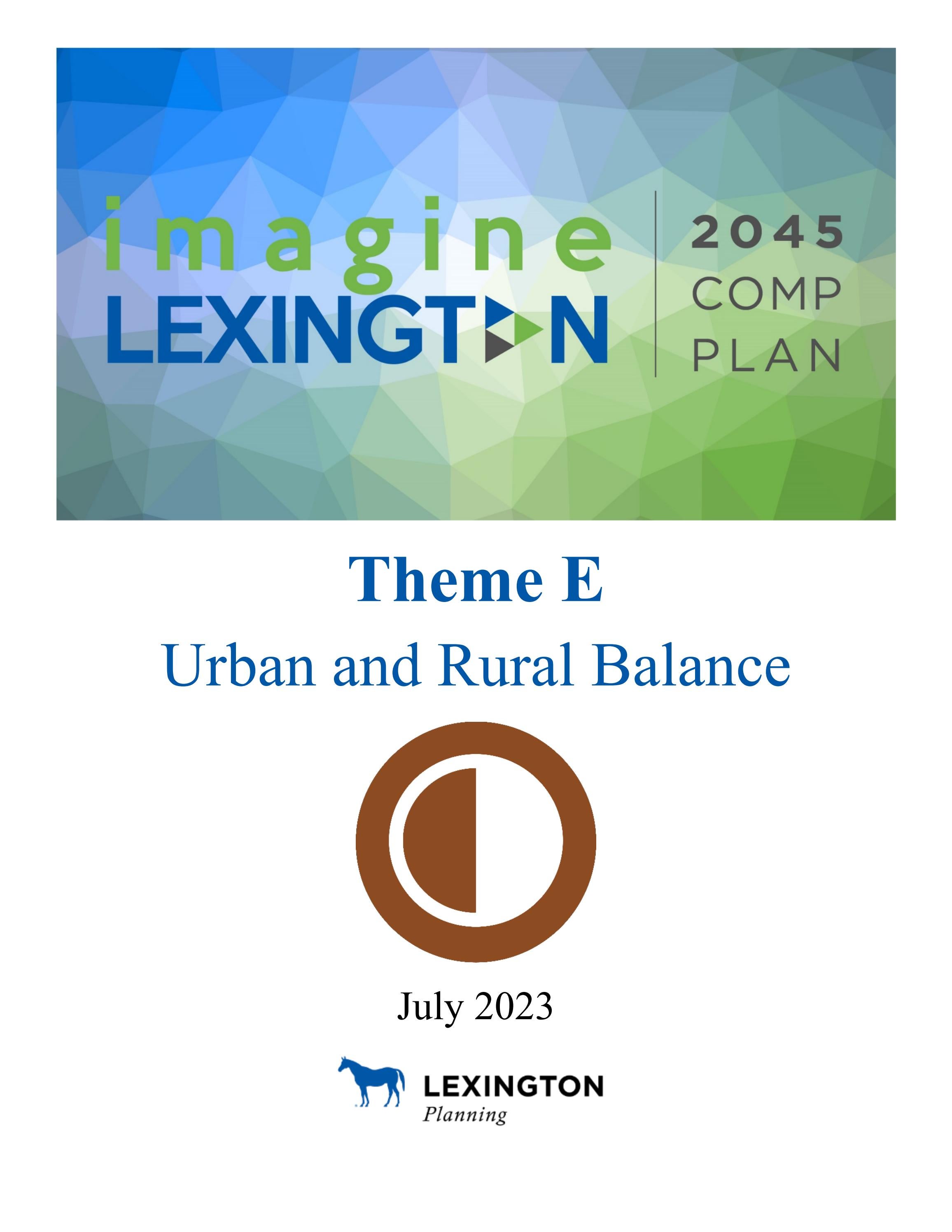 Imagine Lexington 2045: Theme E, "Urban and Rural Balance" by ...