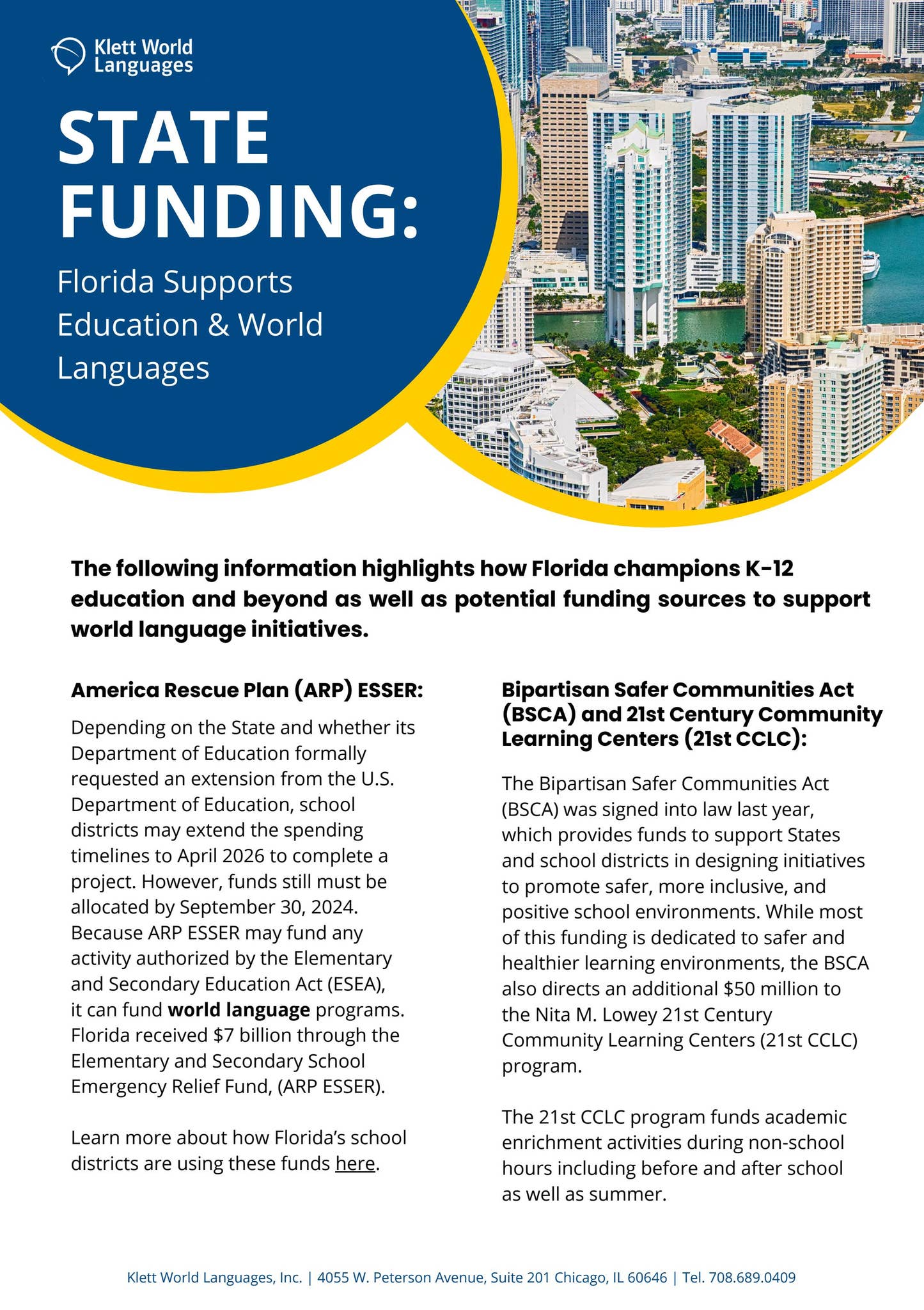 State Funding – Florida by Klett World Languages - Issuu