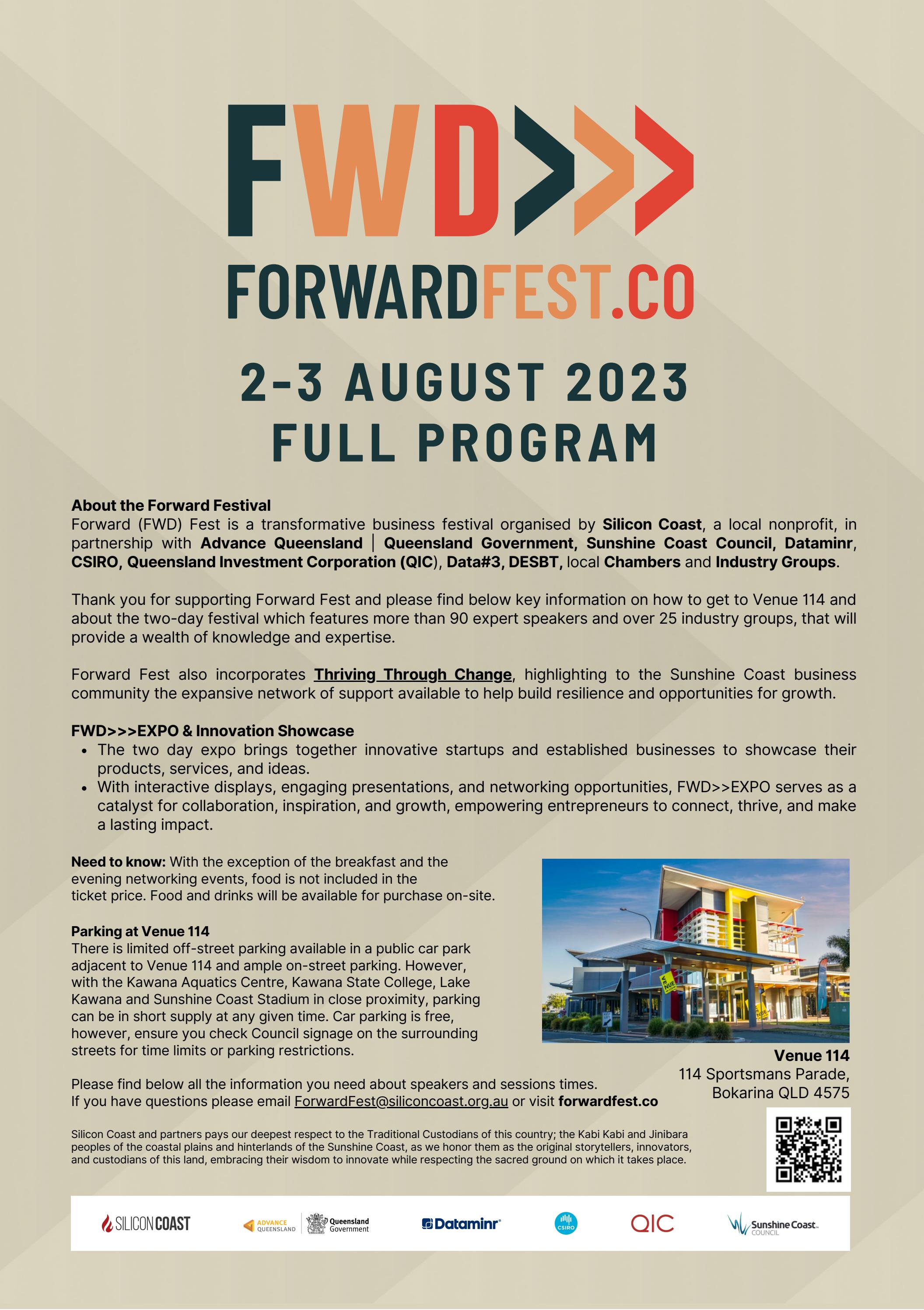 Forward Fest 2 - 3 August 2023 by forwardfest - Issuu