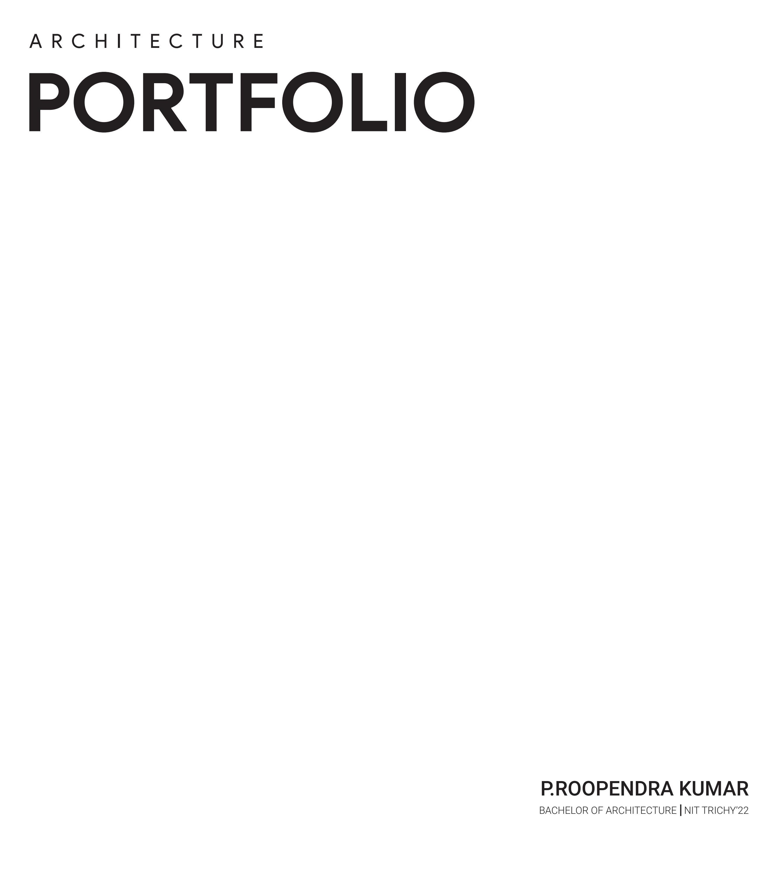 UNDERGRADUATE PORTFOLIO by roopendra.kumar.prabhakaran - Issuu