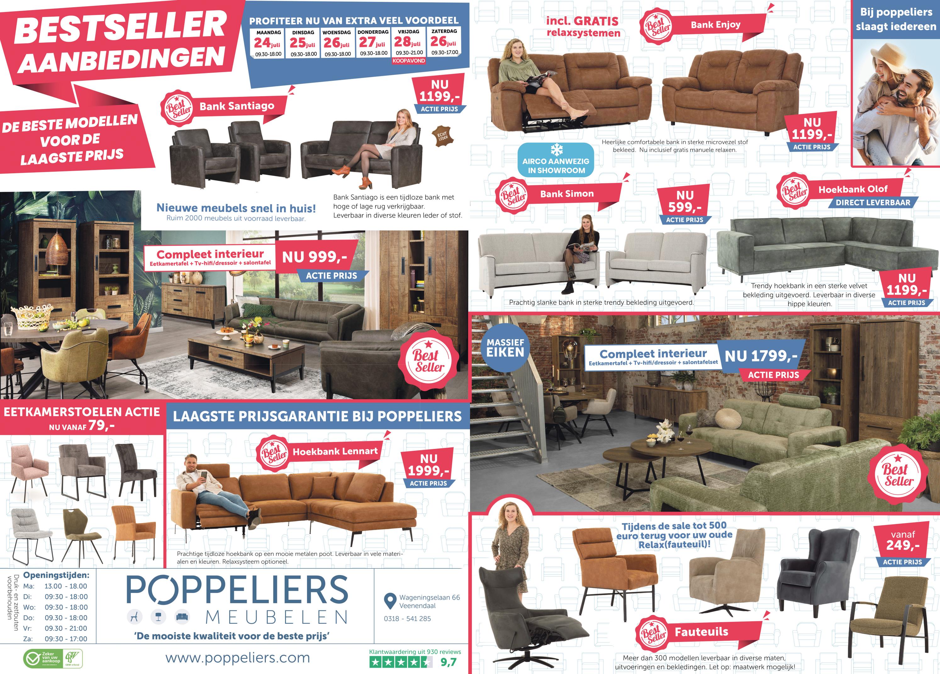 Folder of advertentie Poppeliers Meubelen week 30 by Media Solutions B ...