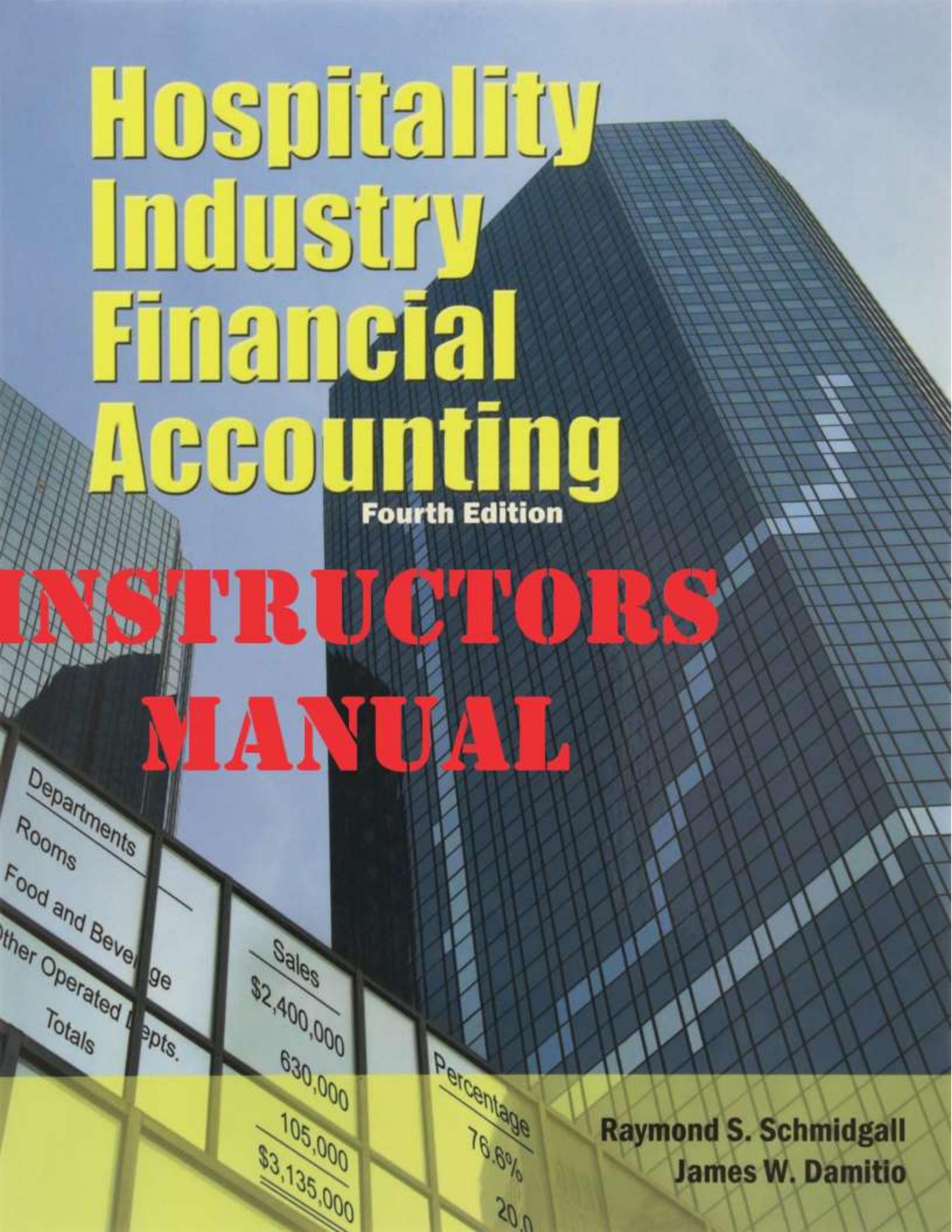 Hospitality Industry Financial Accounting 4th Edition with Answer Sheet ...