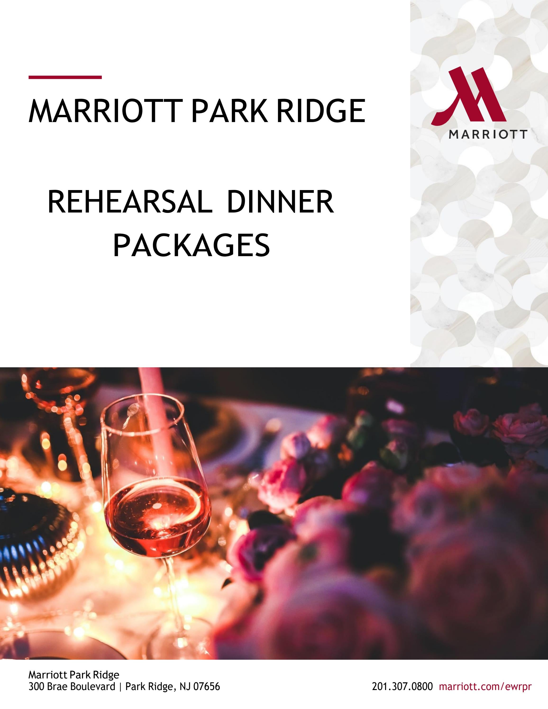 Marriott Park Ridge Rehearsal Dinner Packages by spirehospitality - Issuu