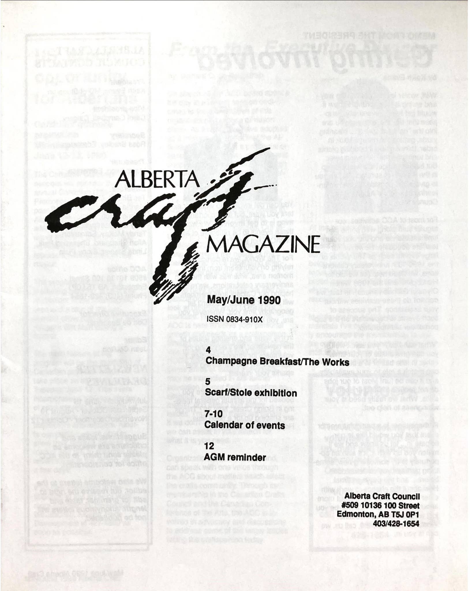 May/June 1990 - Alberta Craft Magazine by Alberta Craft - Issuu