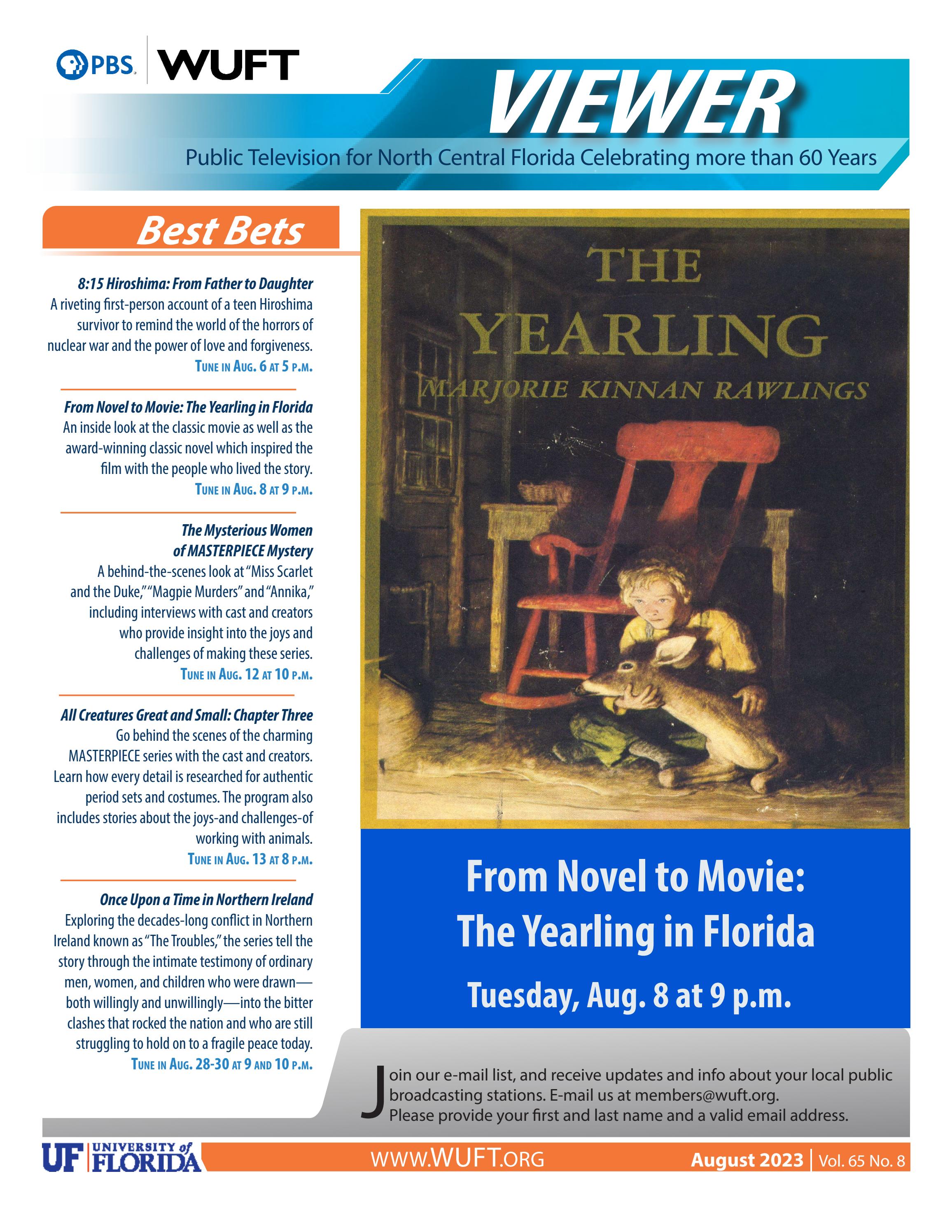 WUFT TV Viewer Guide - August 2023 by UF CJC - Issuu