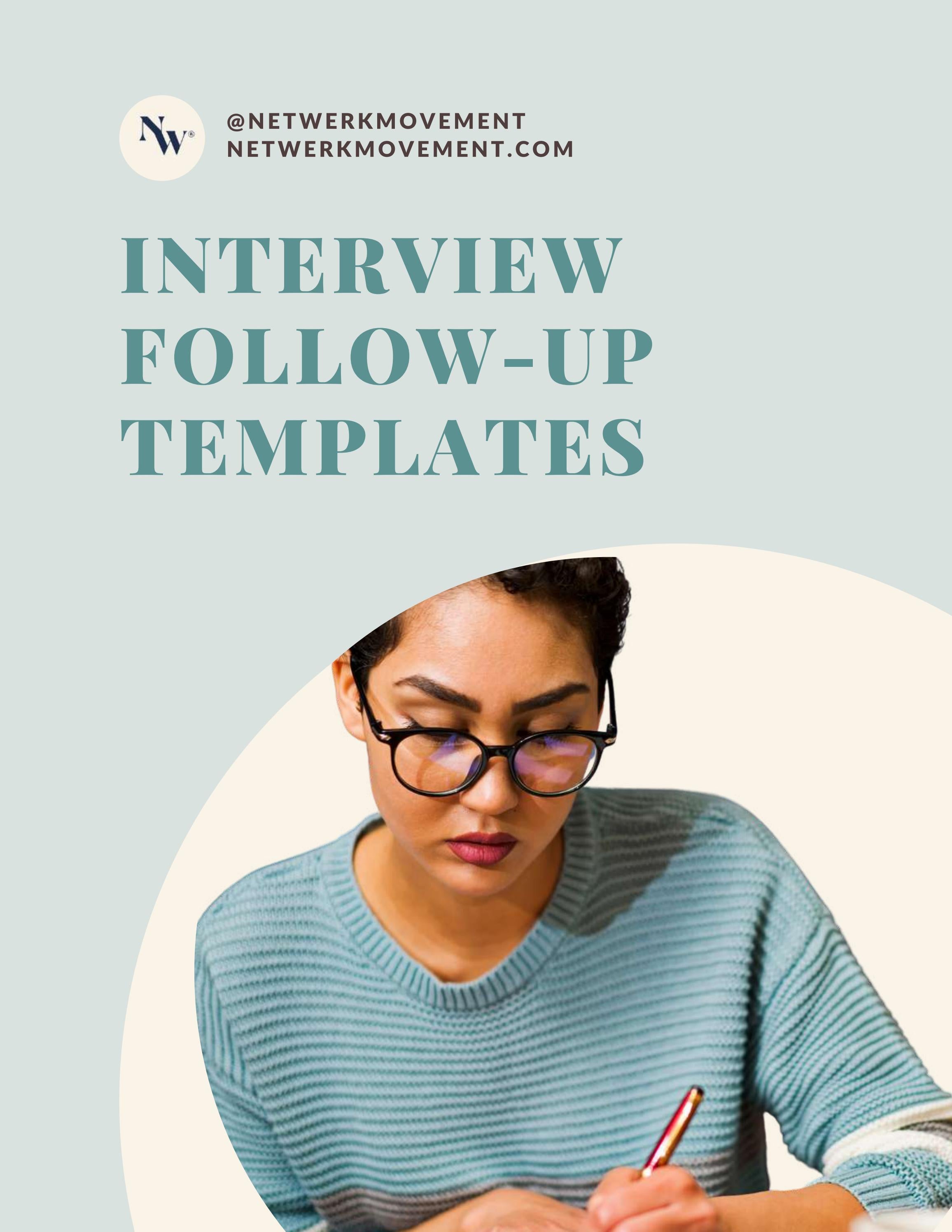 Interview Follow Up Templates by NetWerk by NetWerk® - Issuu