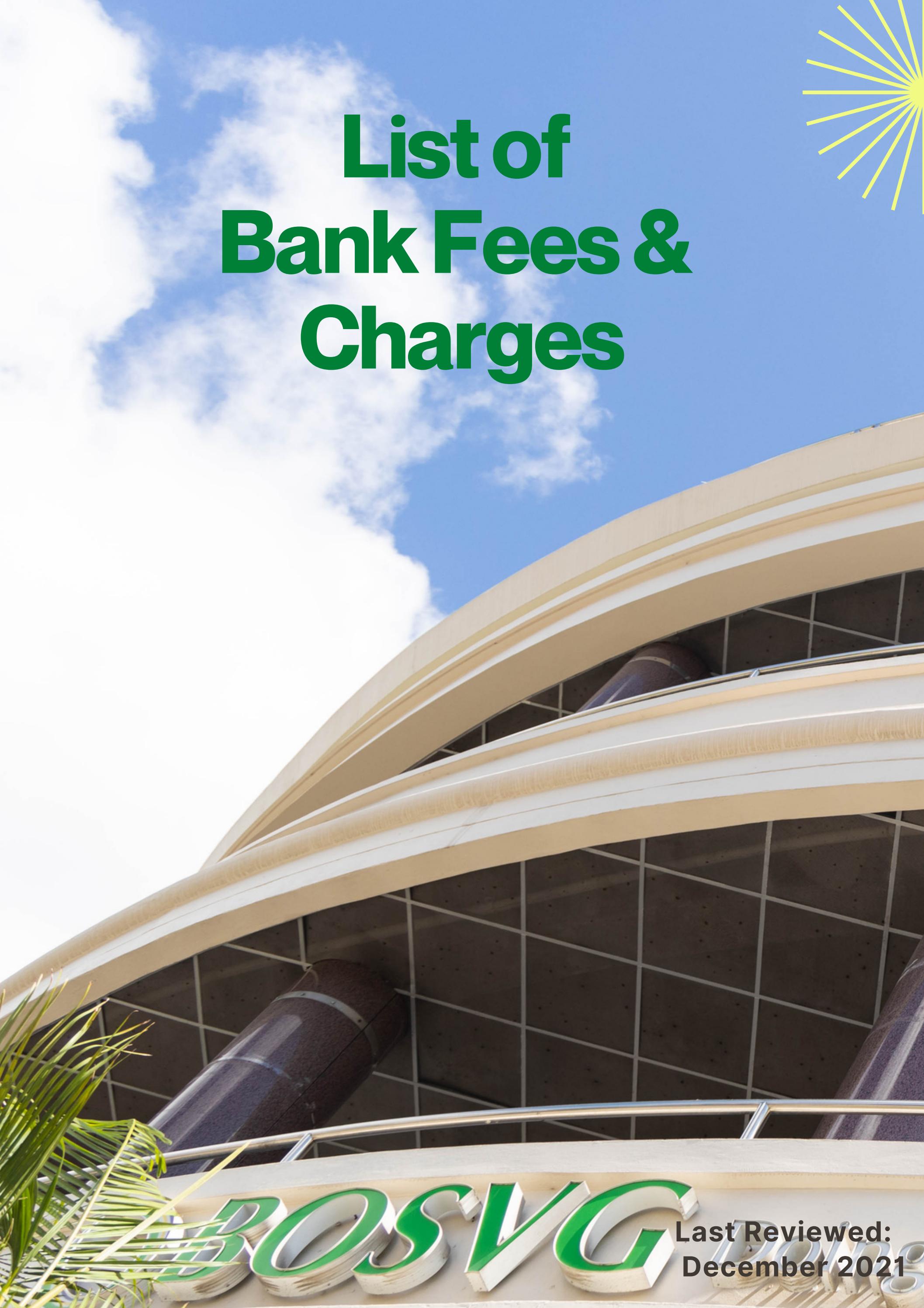 BOSVG List of Fees & Charges by BOSVG - Issuu