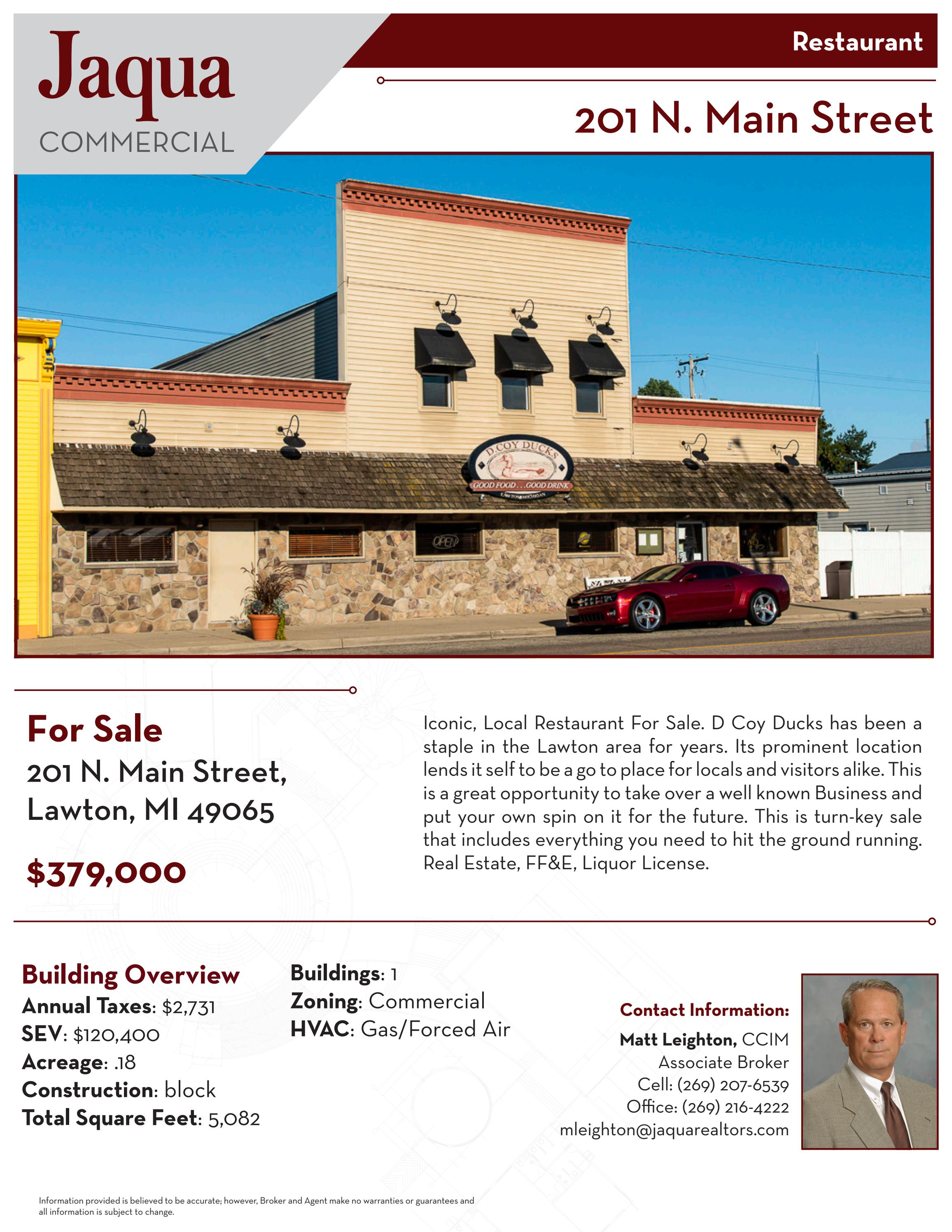 201 N Main, Lawton, MI by Jaqua Realtors - Issuu