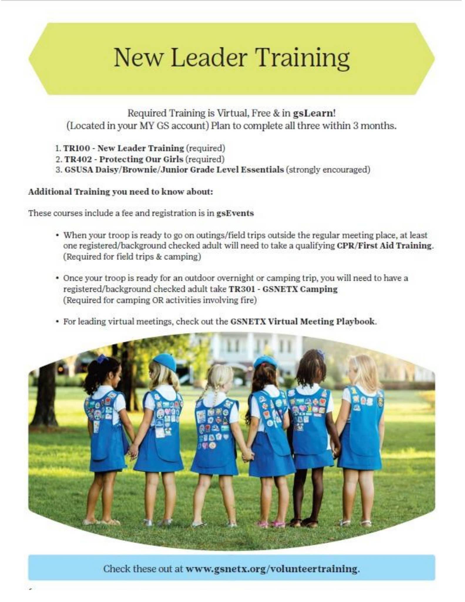 GSNETX New Leader Required Trainings by Girl Scouts of Northeast Texas ...