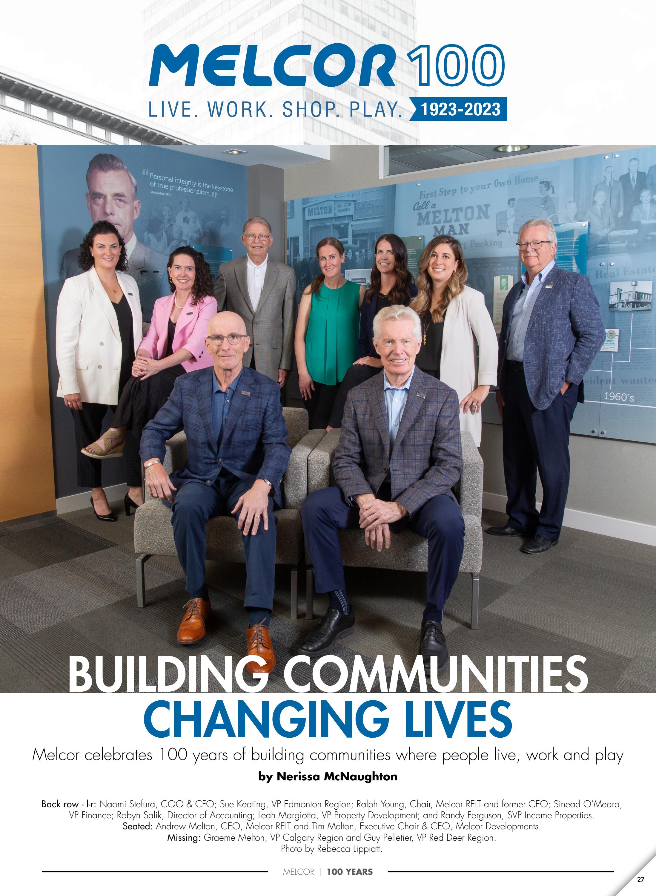 Melcor - Celebrating 100 years by Business in Edmonton Magazine - Issuu