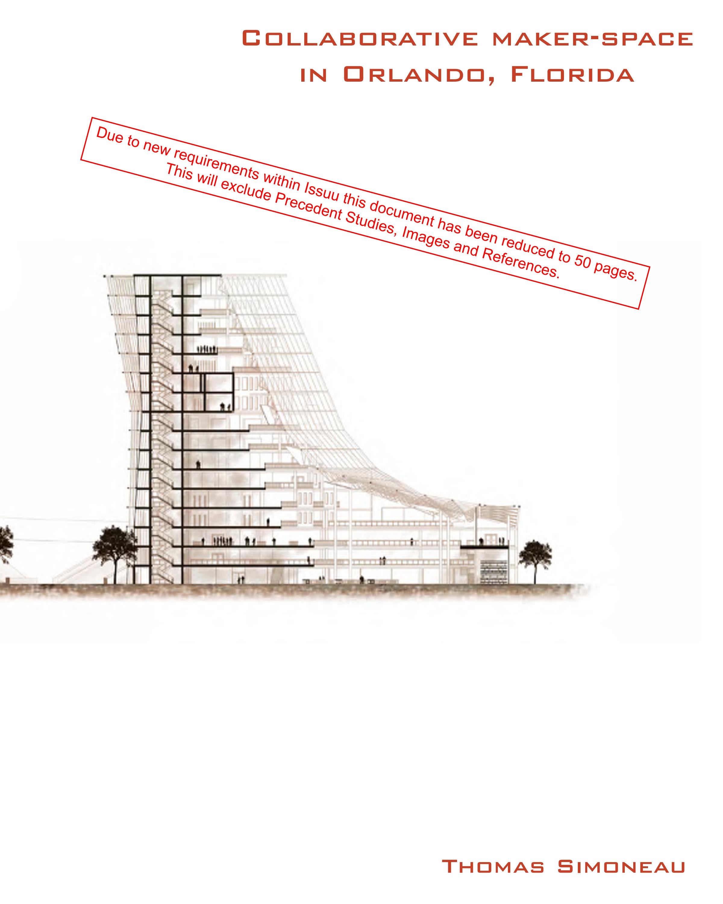 Collaborative Maker space in Orlando, Florida - Thomas Simoneau Masters ...