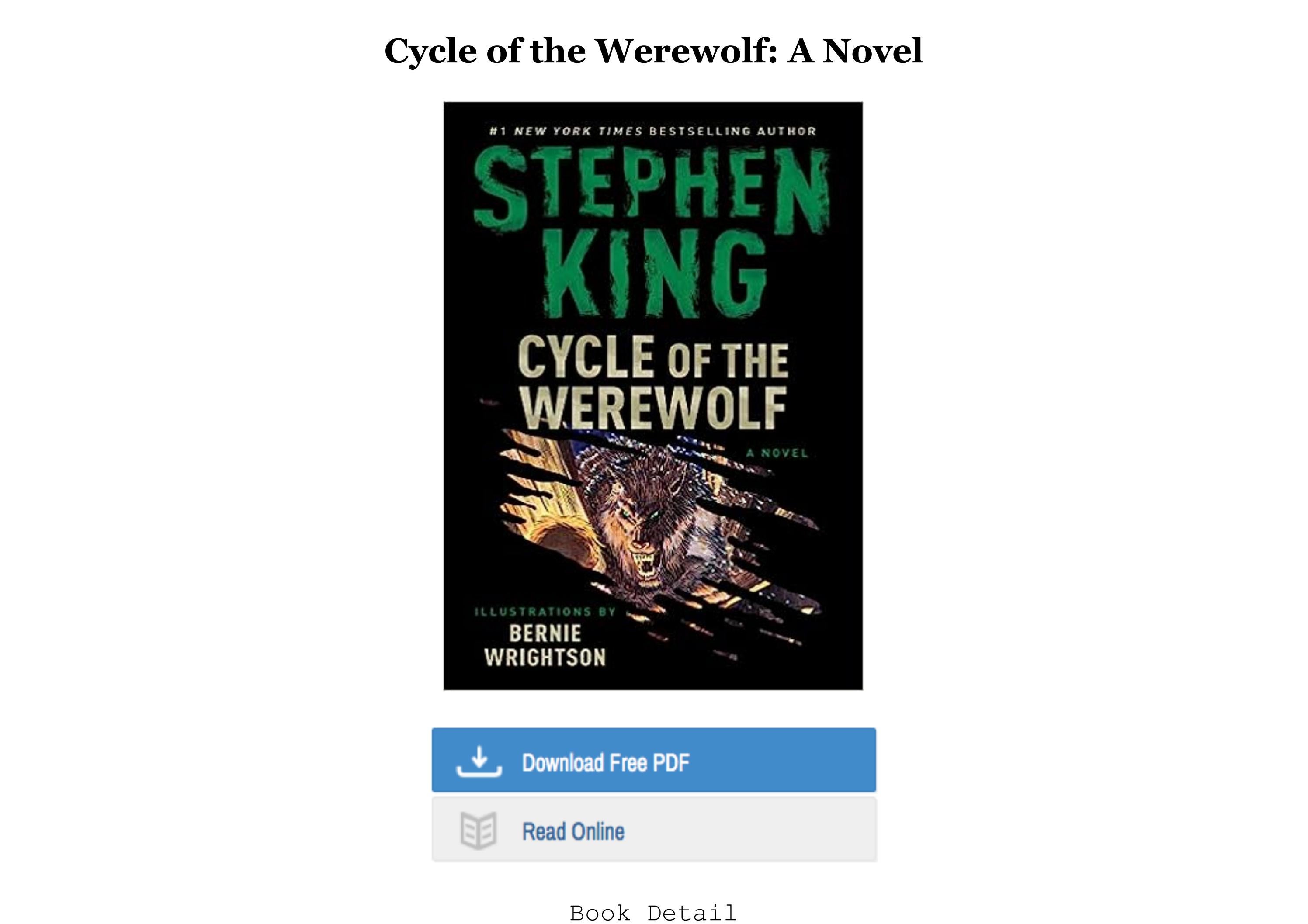 Cycle Of The Werewolf Cover