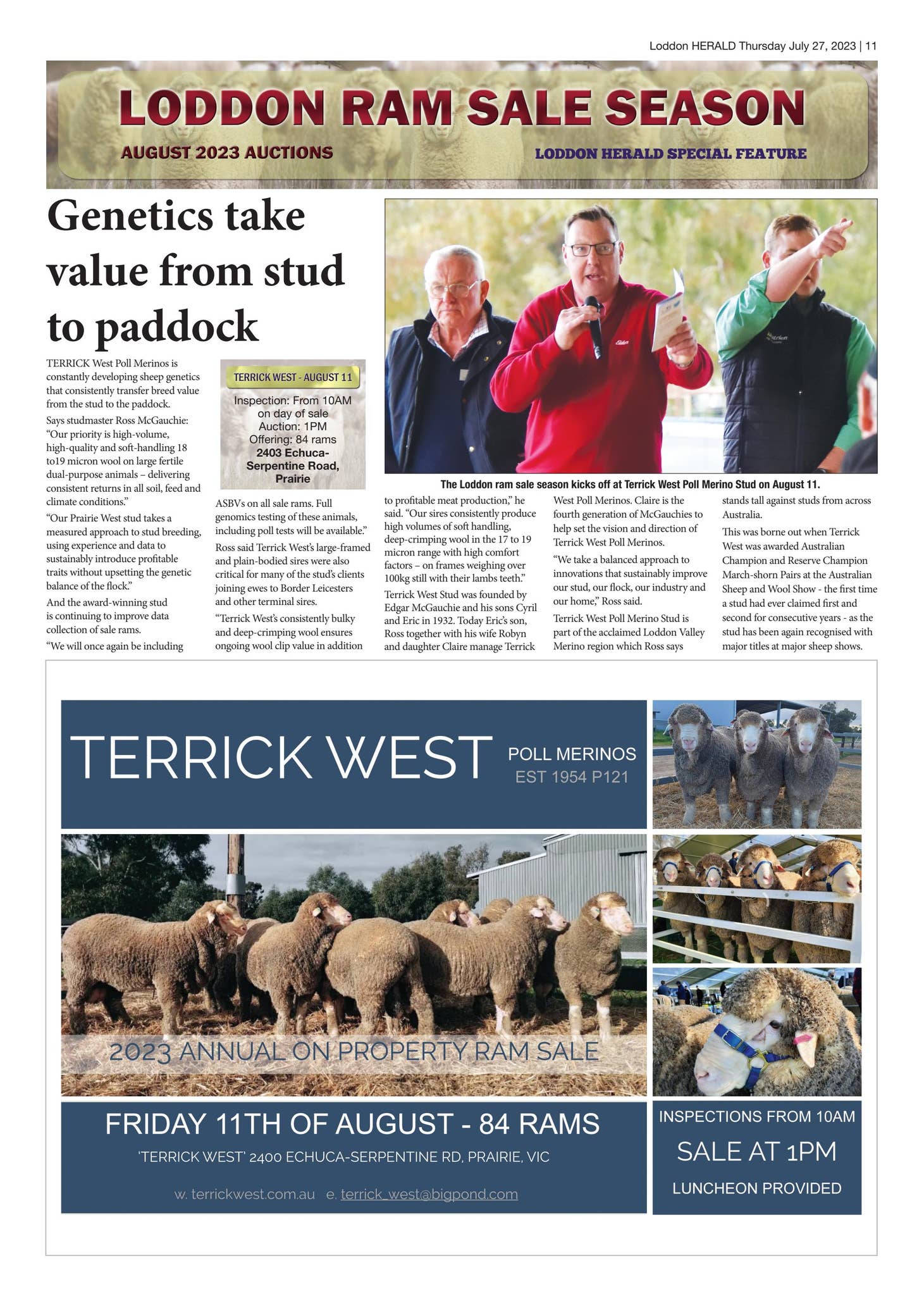 Loddon Ram Sales August 2023 - Loddon Herald Special Feature by Loddon ...