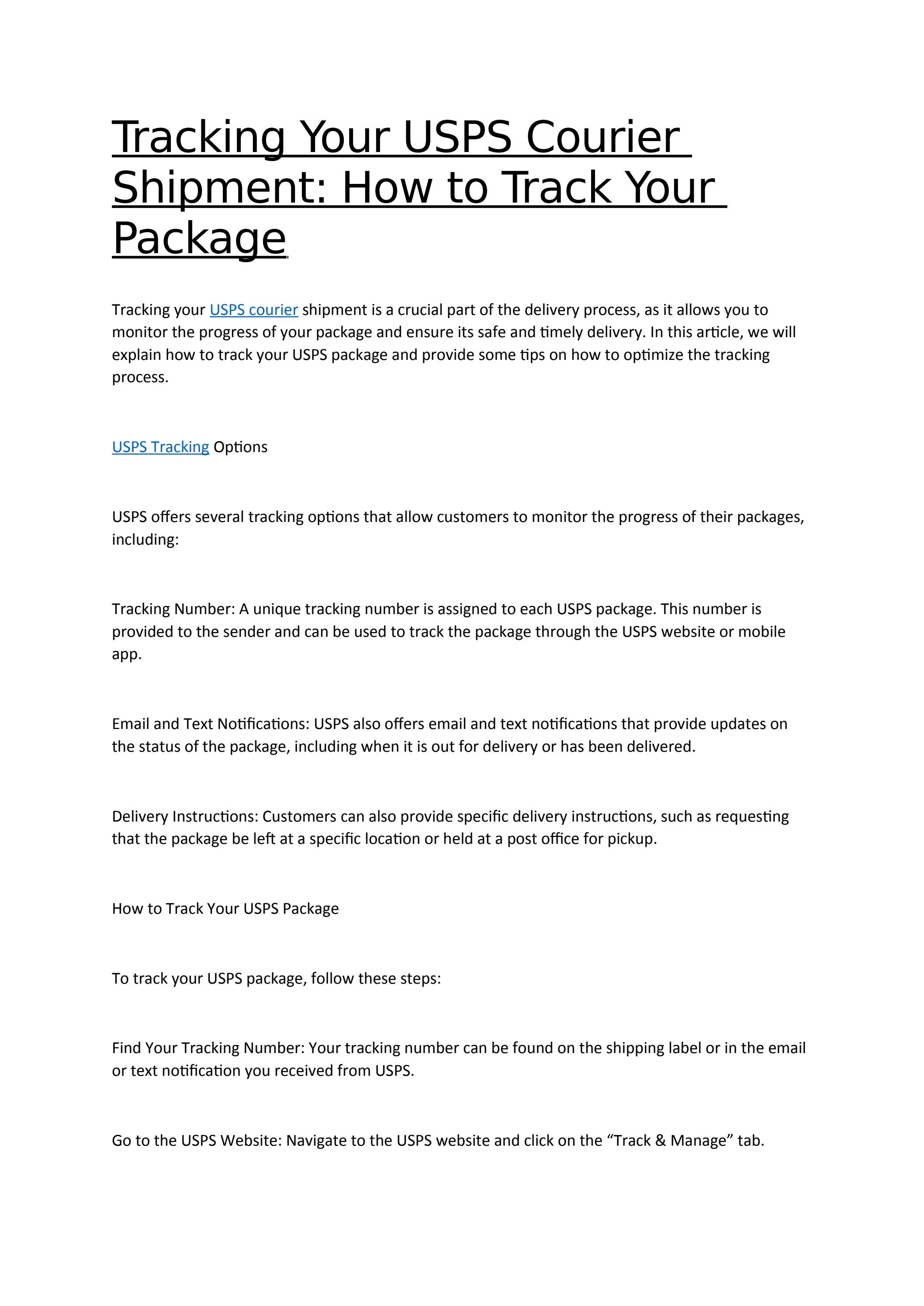 USPS tracking by uspstrackingkr64 - Issuu