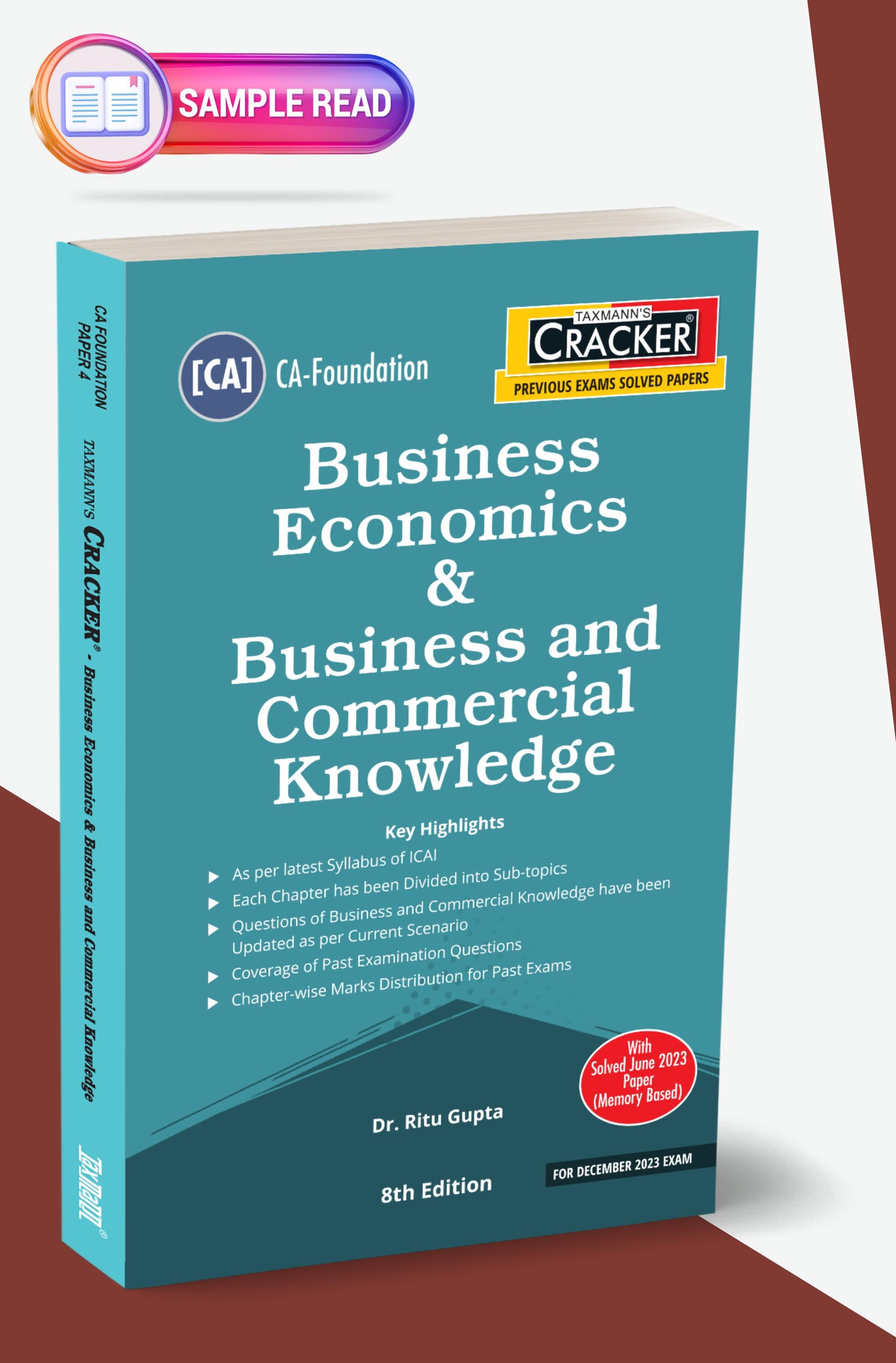Taxmann's Business Economics & Business and Commercial Knowledge ...