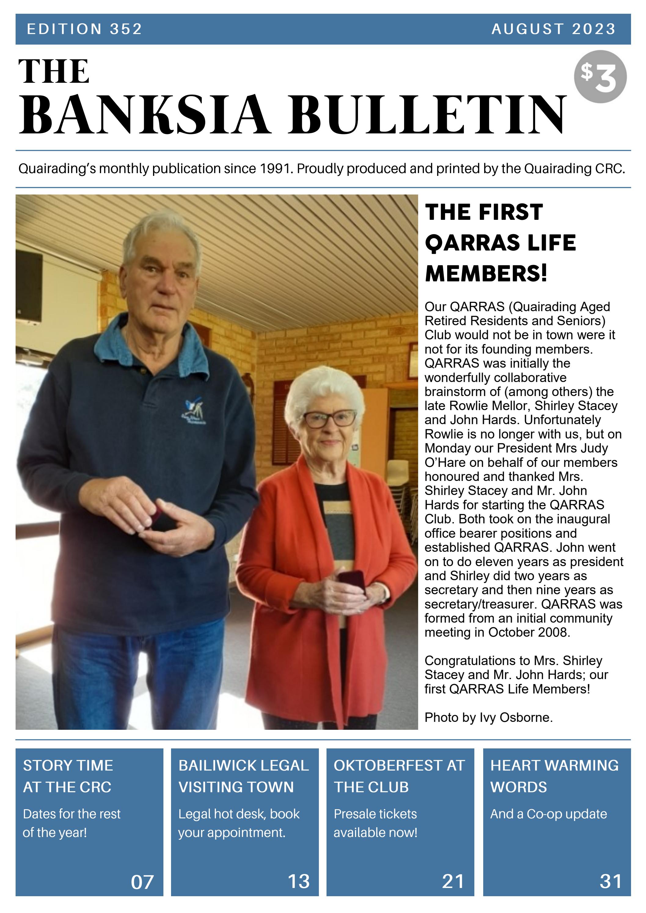 Banksia Bulletin August 2023 by QuairadingCRC - Issuu