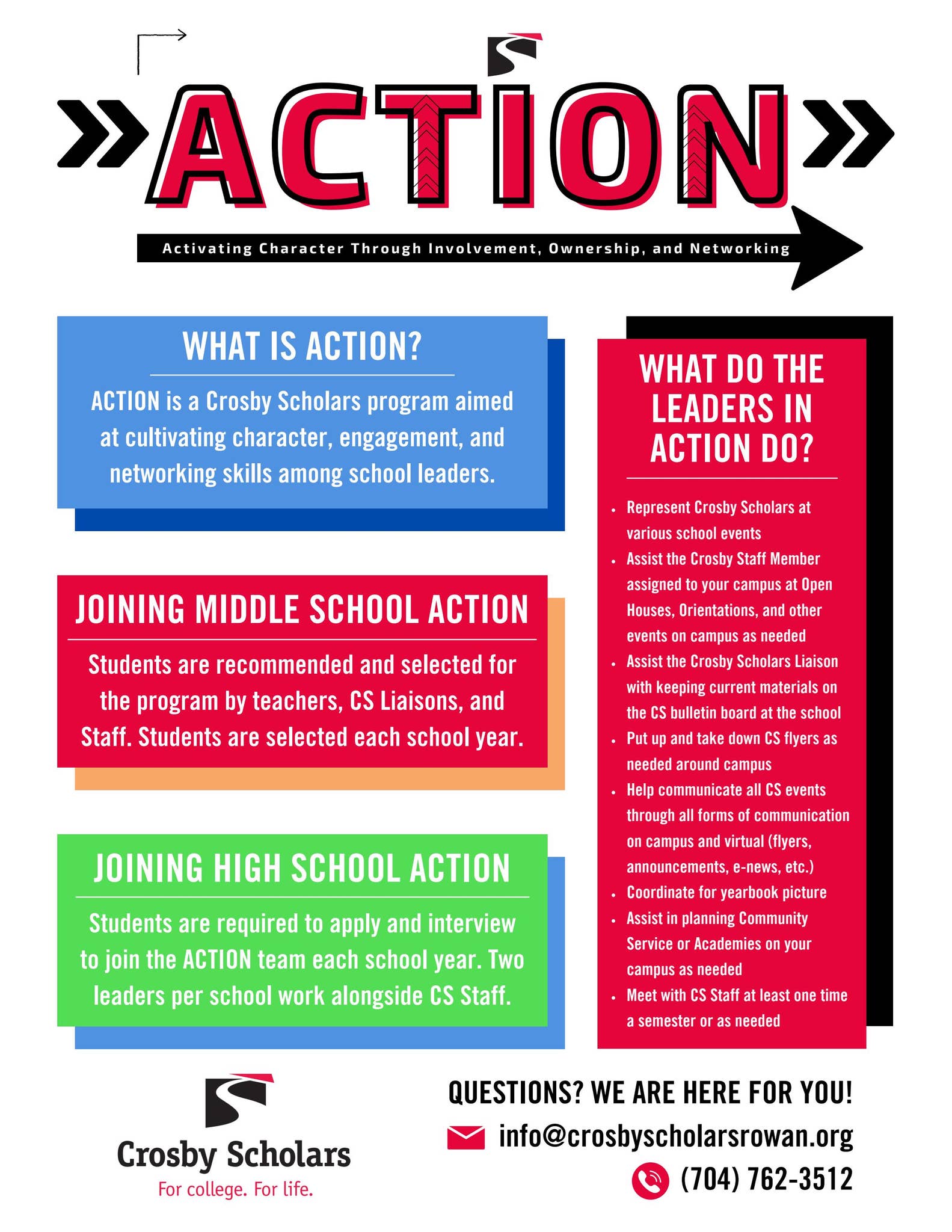 ACTION Program Flyer by Crosby Scholars Community Partnership - Issuu