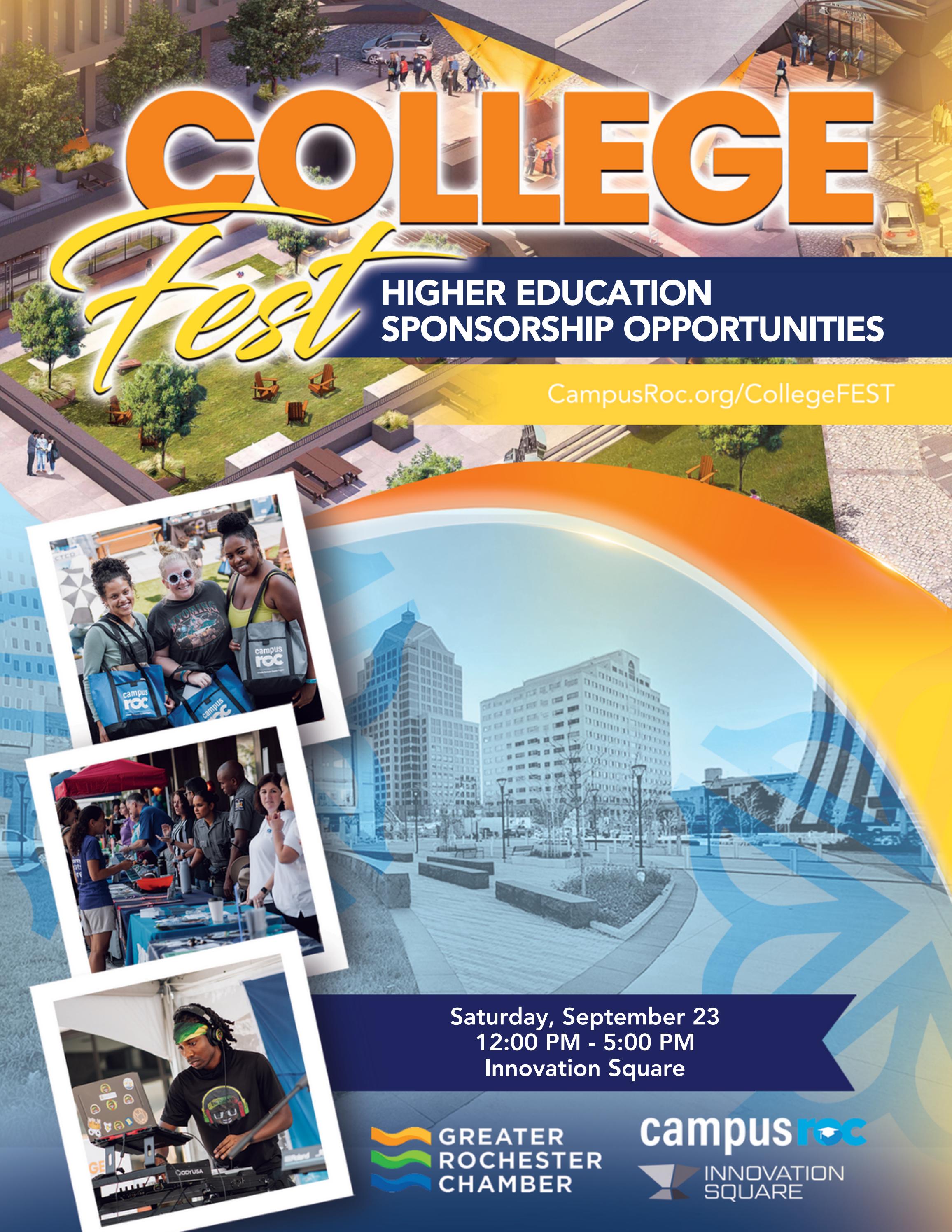CollegeFEST 2023 Higher Education Sponsorship Opportunities by Greater ...