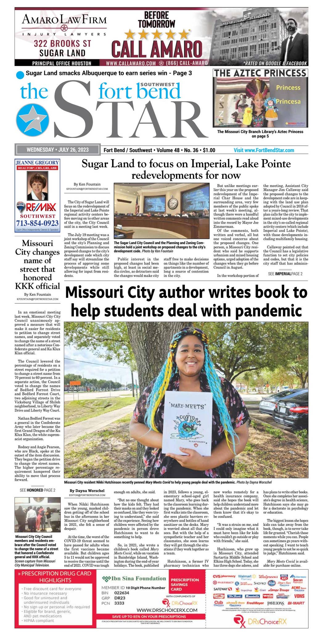 The 07-26-23 Edition of The Fort Bend Star by Street Media - Issuu