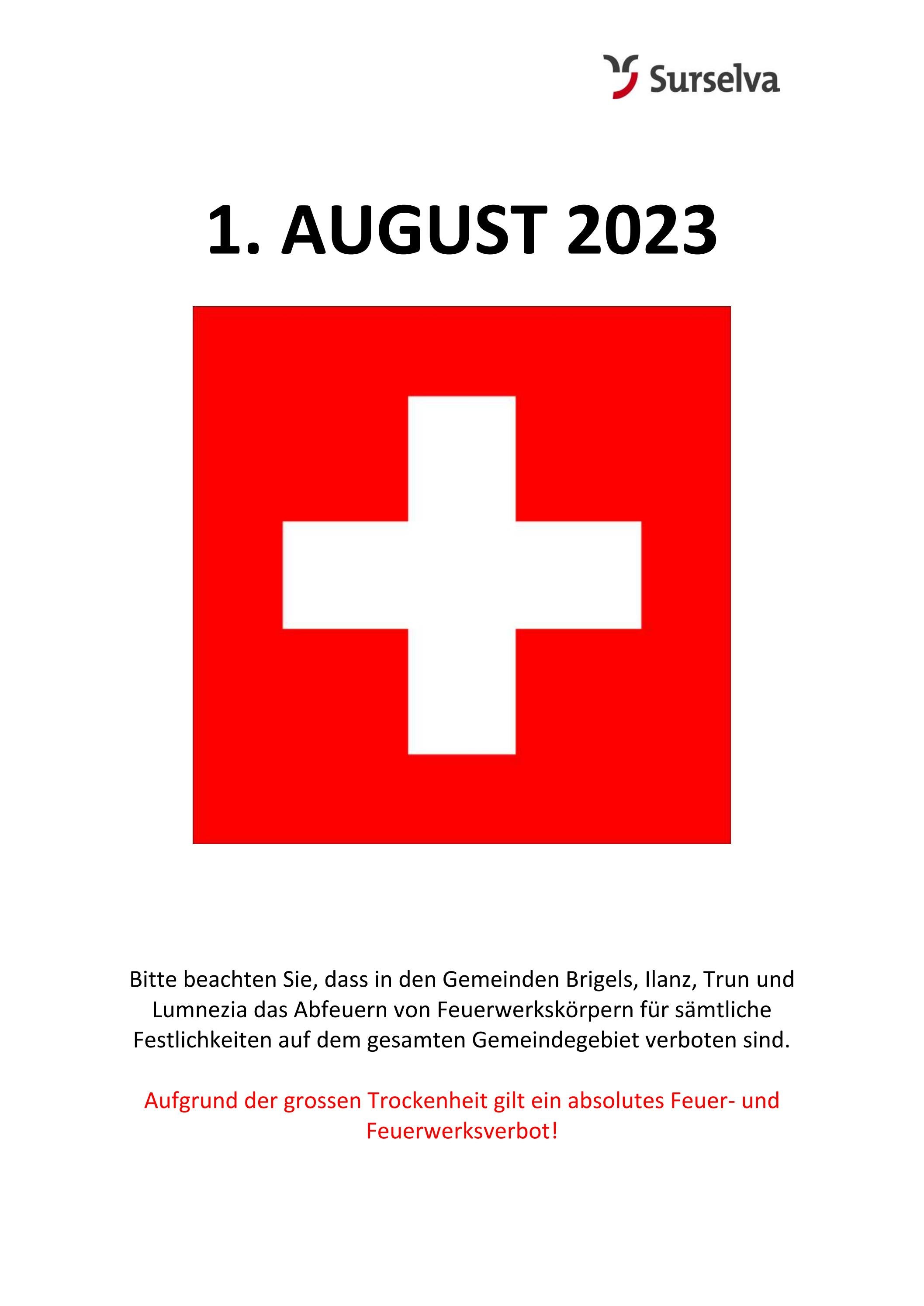 1. August Flyer 2023 by Surselva Tourismus - Issuu