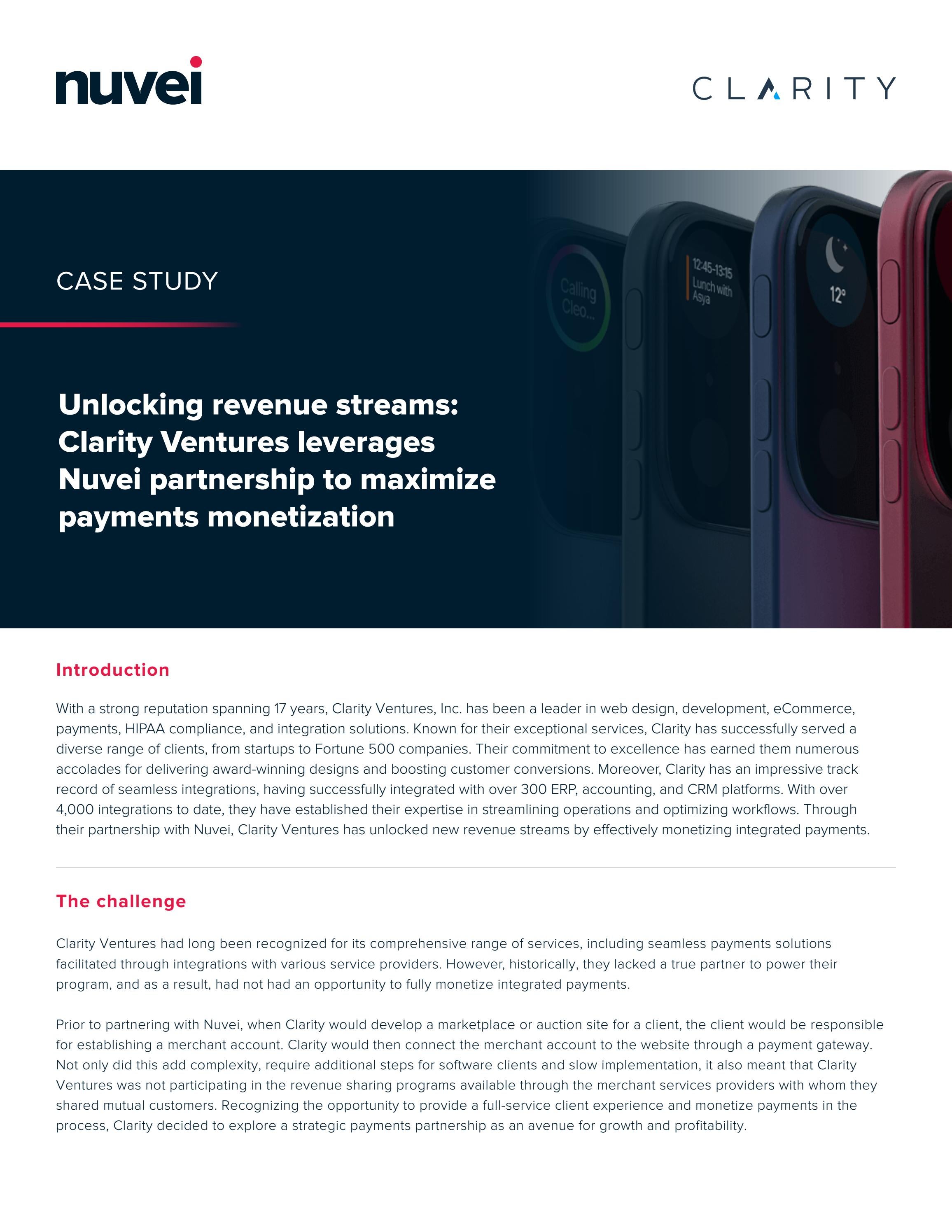 Clarity Ventures leverages Nuvei partnership to maximize payments ...