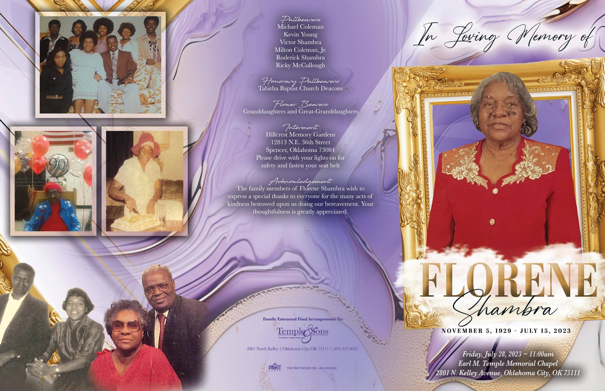 Florene Shambra Program by The Print House - Issuu