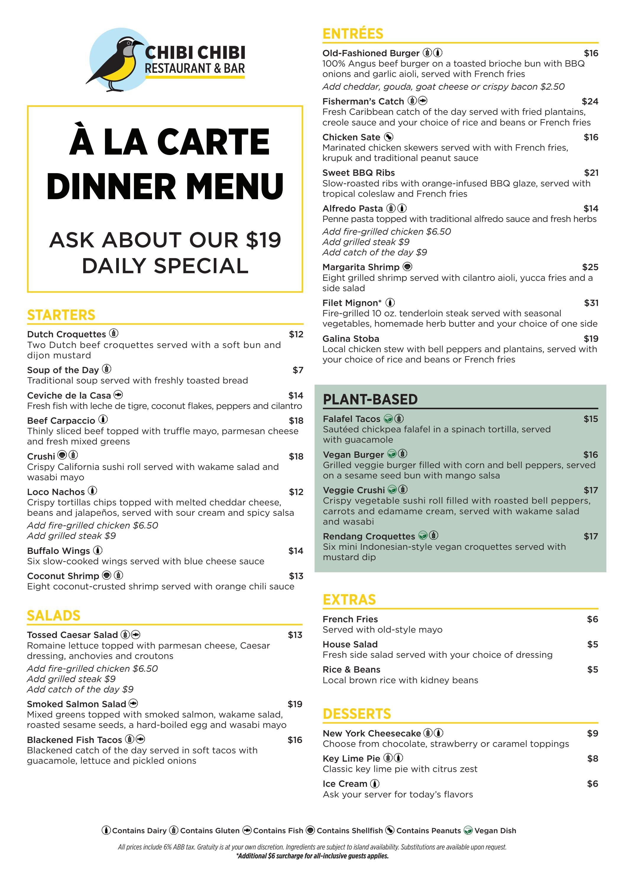 Flamingo Chibi Chibi Food Menu by Divi Resorts - Issuu