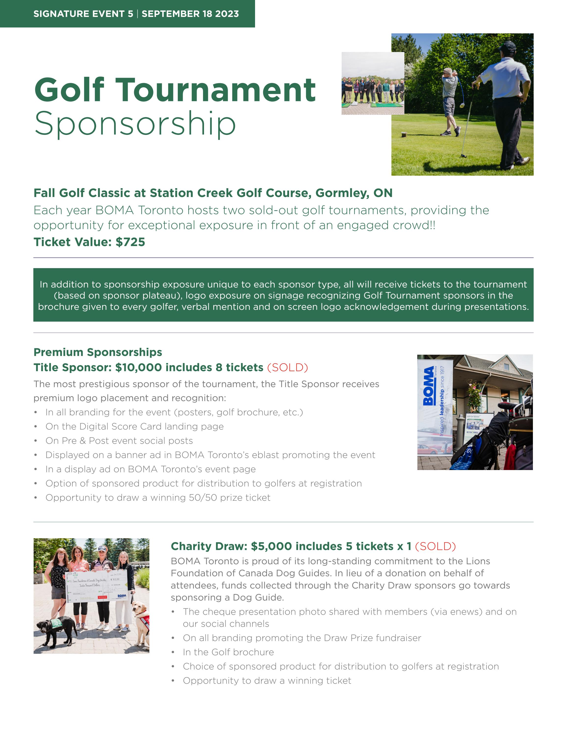 GOLF sponsorship by BOMA Toronto - Issuu