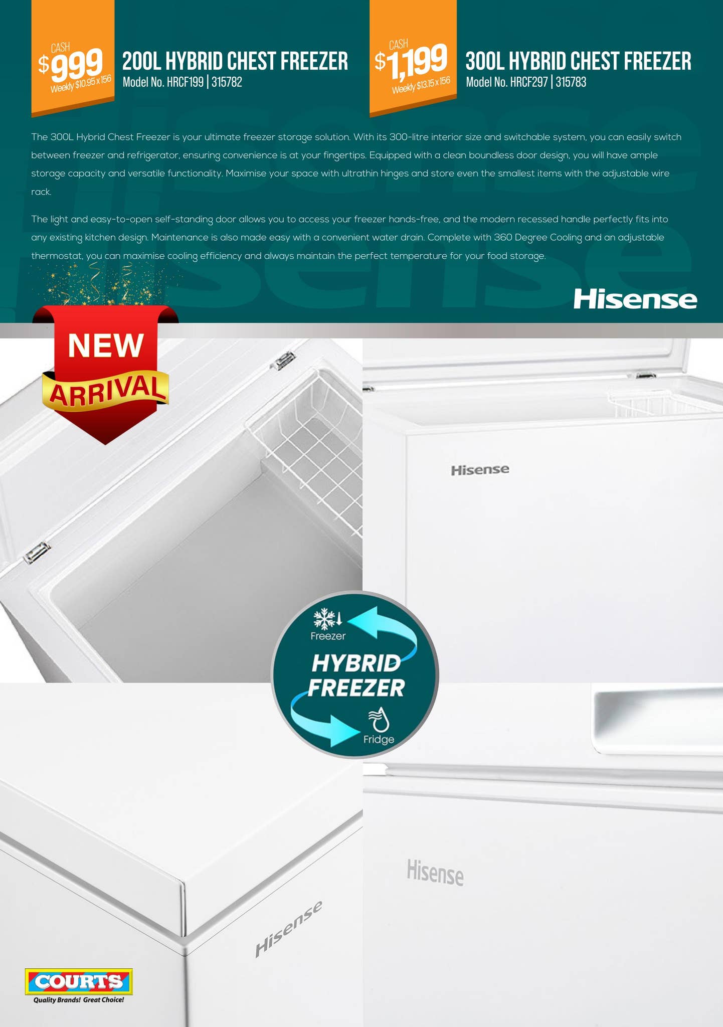 Hisense Hybrid Chest Freezer - New arrival by Courts Fiji - Issuu